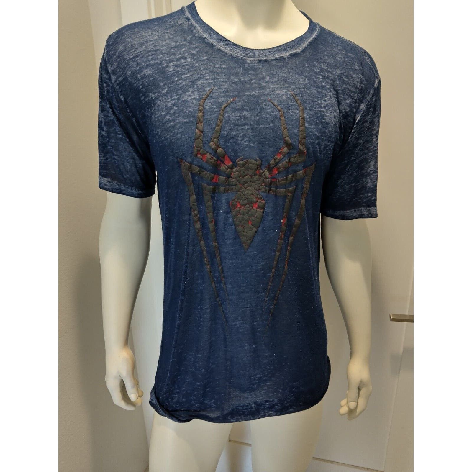 Marvel Comics Marvel Gamerverse Spider-Man Logo Black/Blue mens Large ...