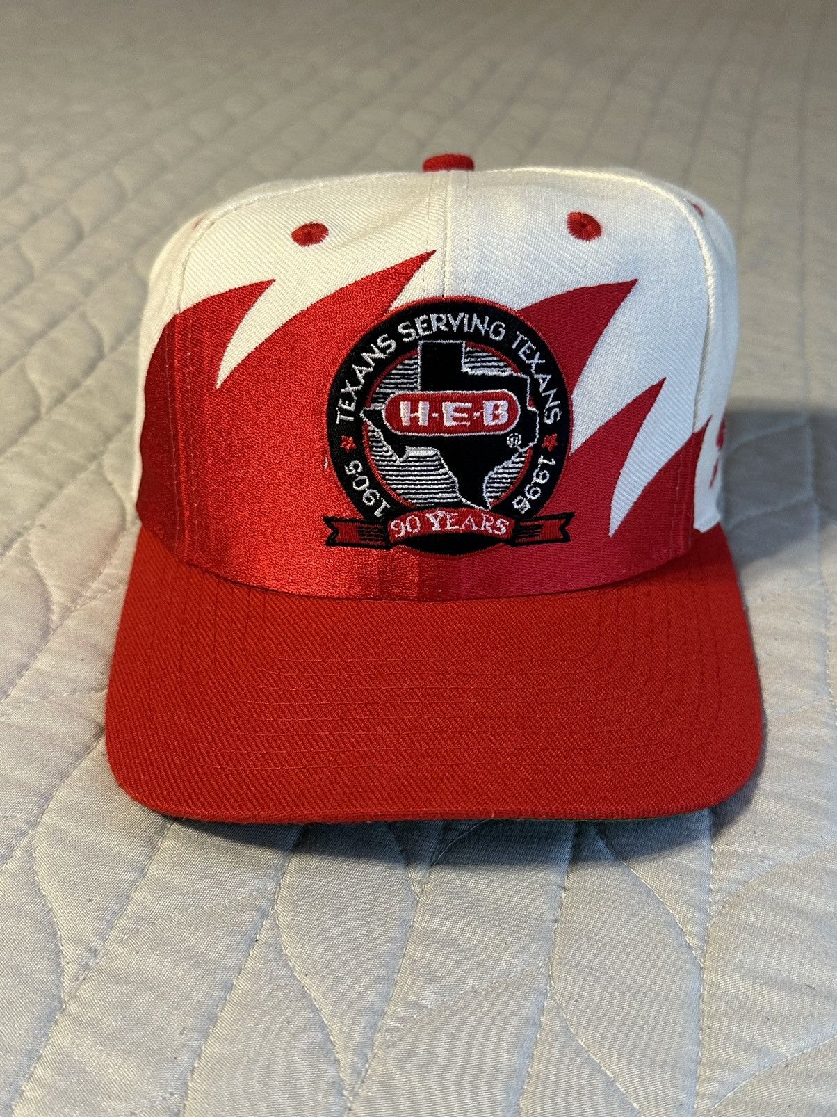 Logo Athletic × Vintage Vintage HEB Logo Athletic Sharktooth hat | Grailed