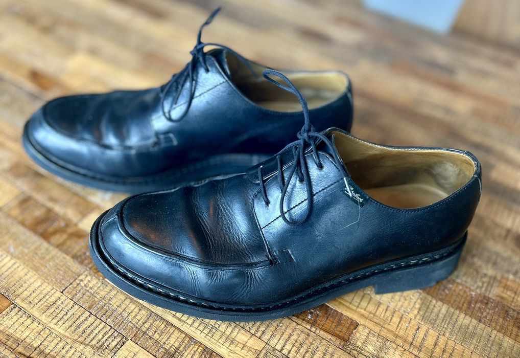 Paraboot Paraboot Black Leather Shoes | Grailed