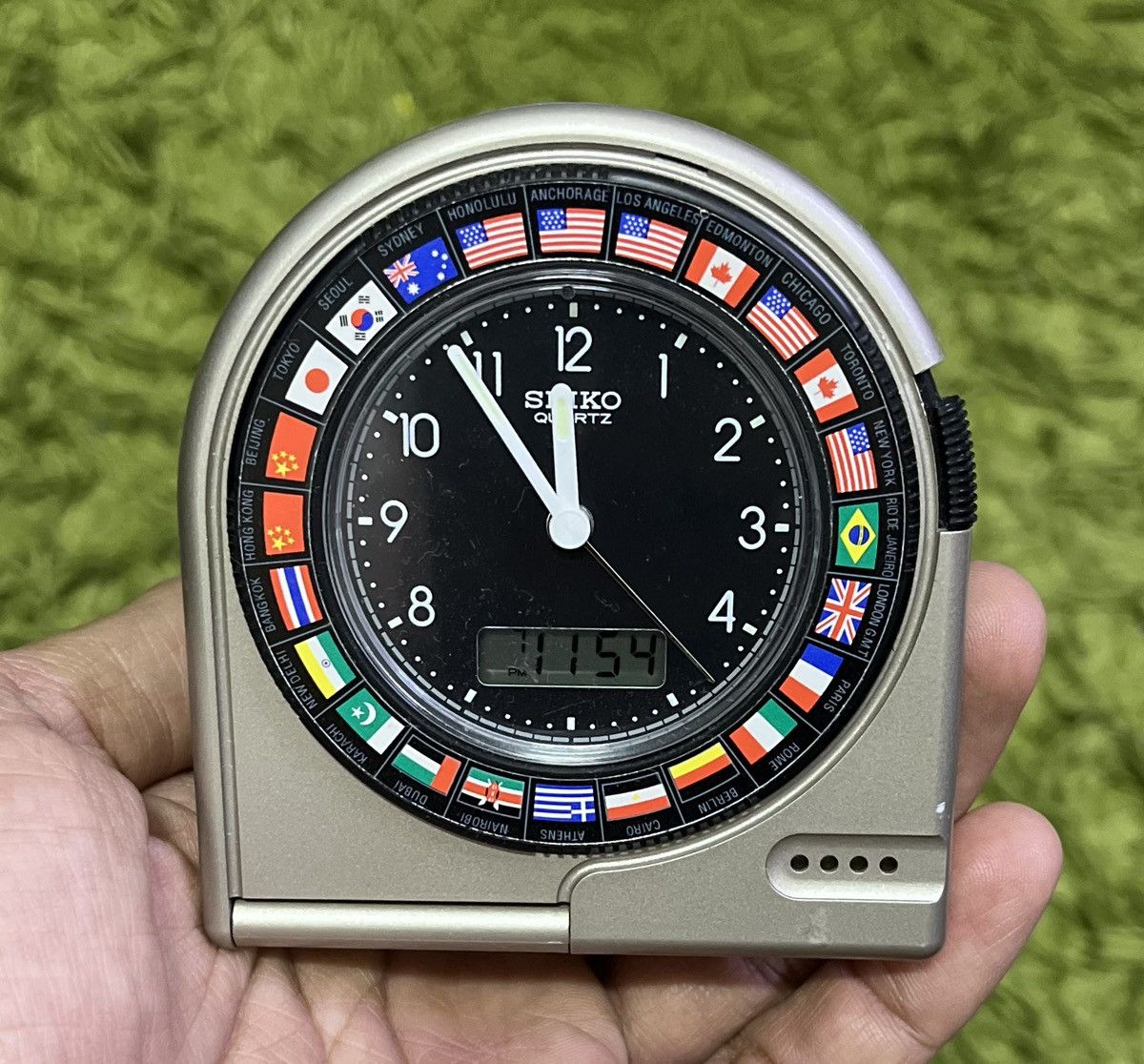 Japanese Brand × Seiko × Vintage Vintage Seiko World Time Alarm Clock ...