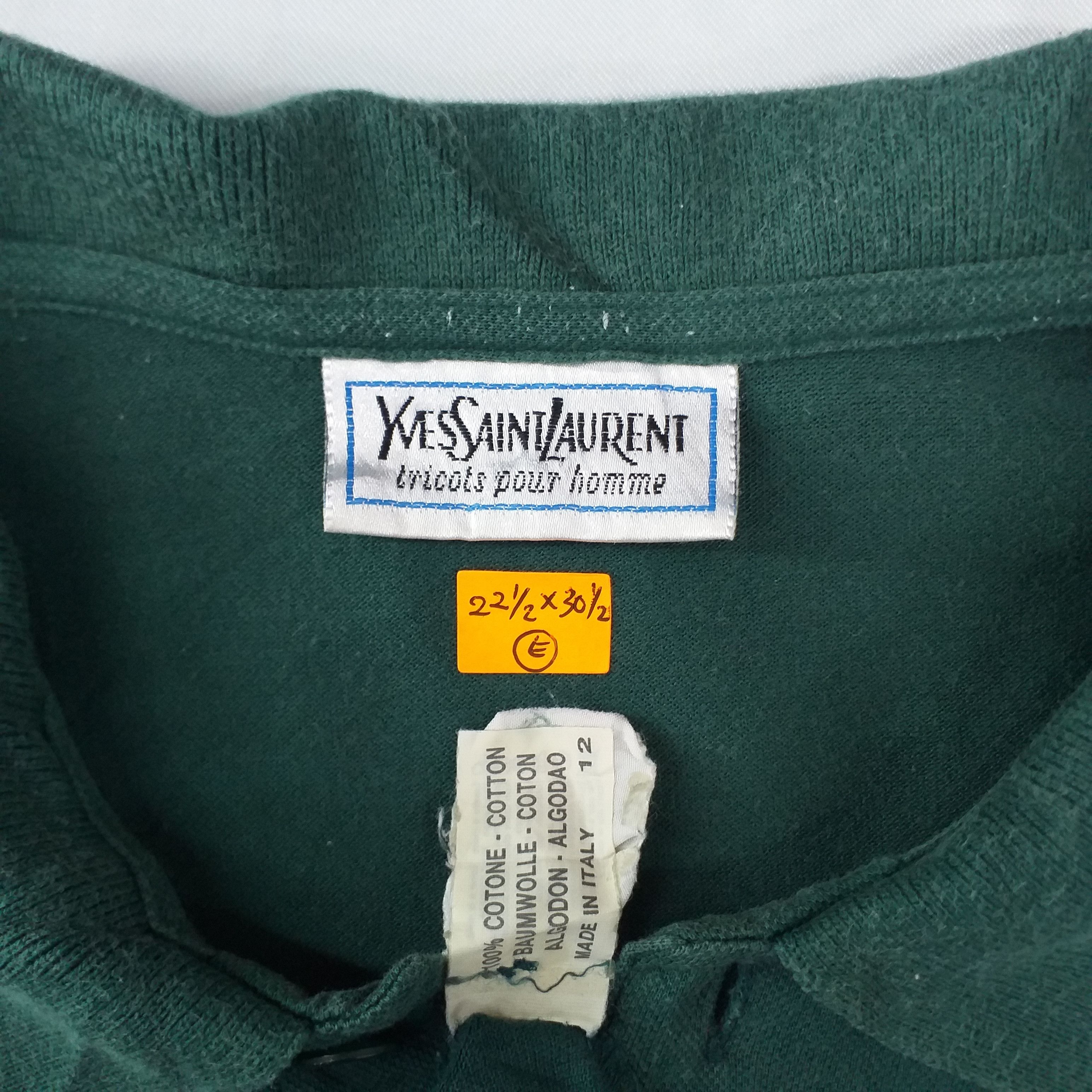 Vintage Vintage Yves Saint Laurent Ysl Italy Button Tshirt -E078 | Grailed