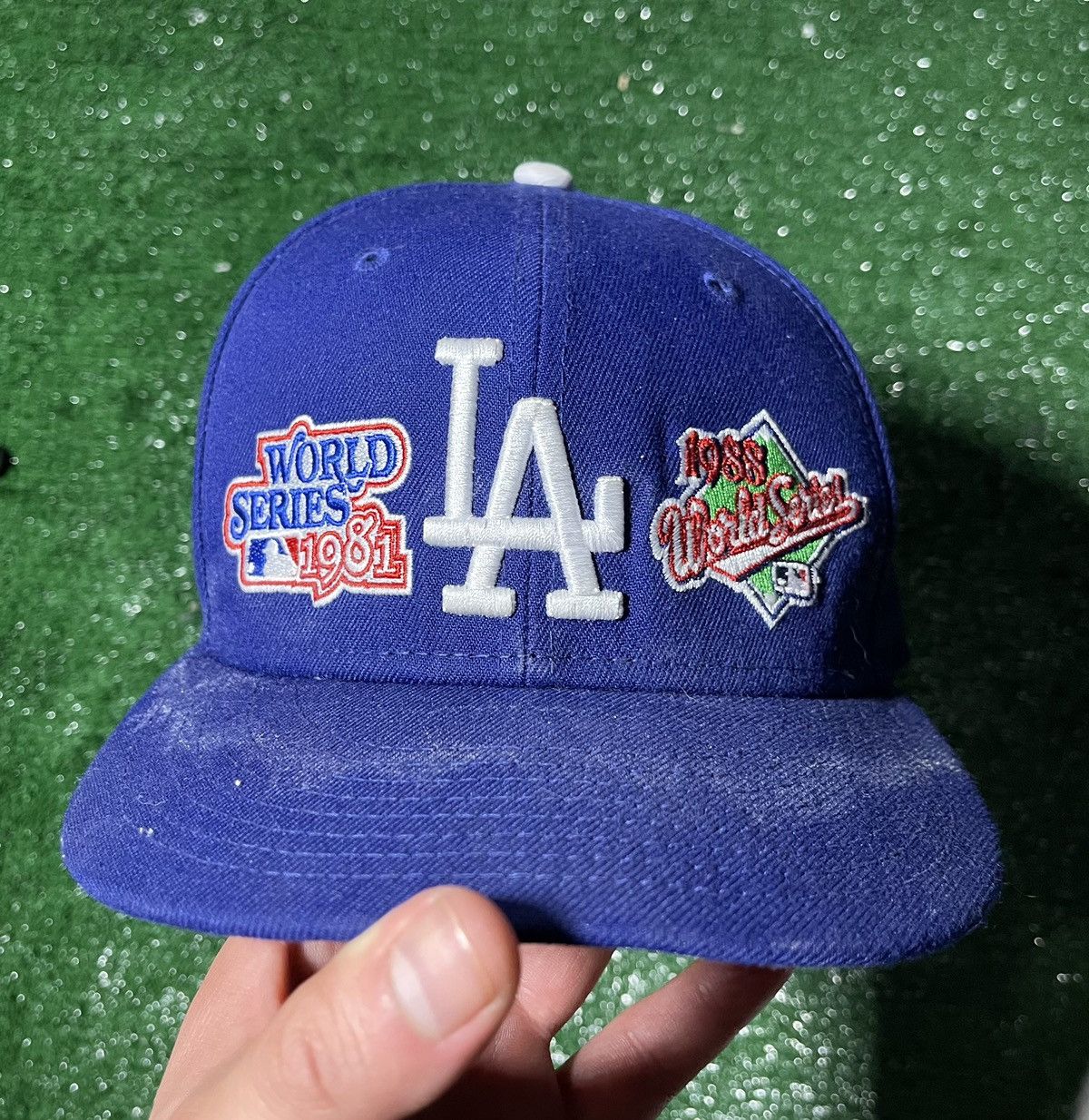 MLB × Vintage ‘LA World Series 1981-1988 7x World Series’ OS Fitted Cap ...