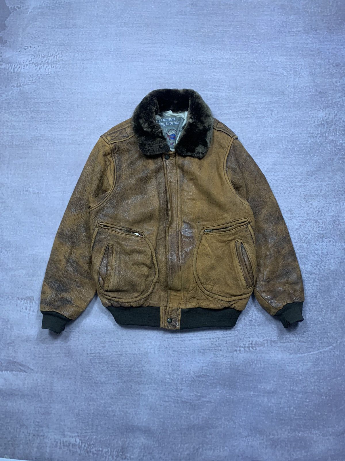 Avirex × Usn × Vintage Vintage 80s AVIREX Leather Flight Jacket Type G-1 U.S NAVY | Grailed