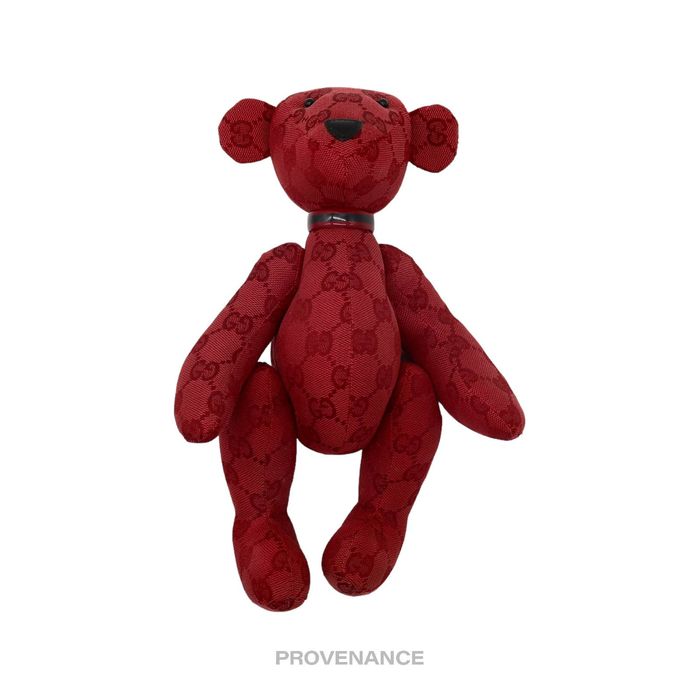 Gucci 🔴 Gucci Teddy Bear - Red GG Canvas | Grailed