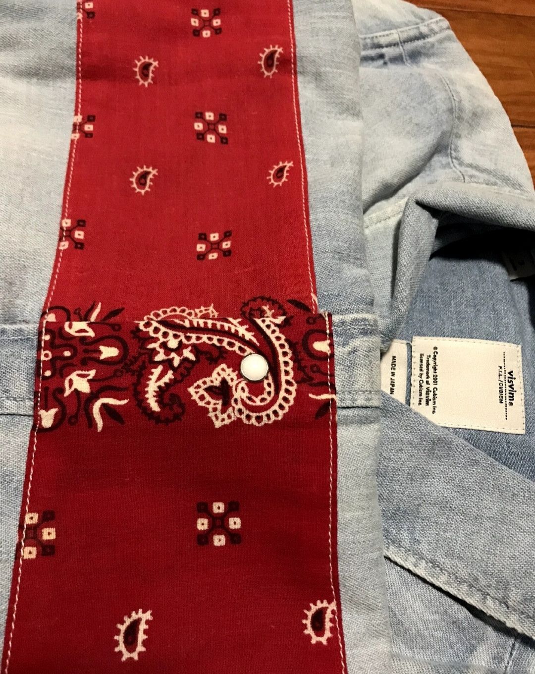 Visvim Visvim red bandana shirt | Grailed