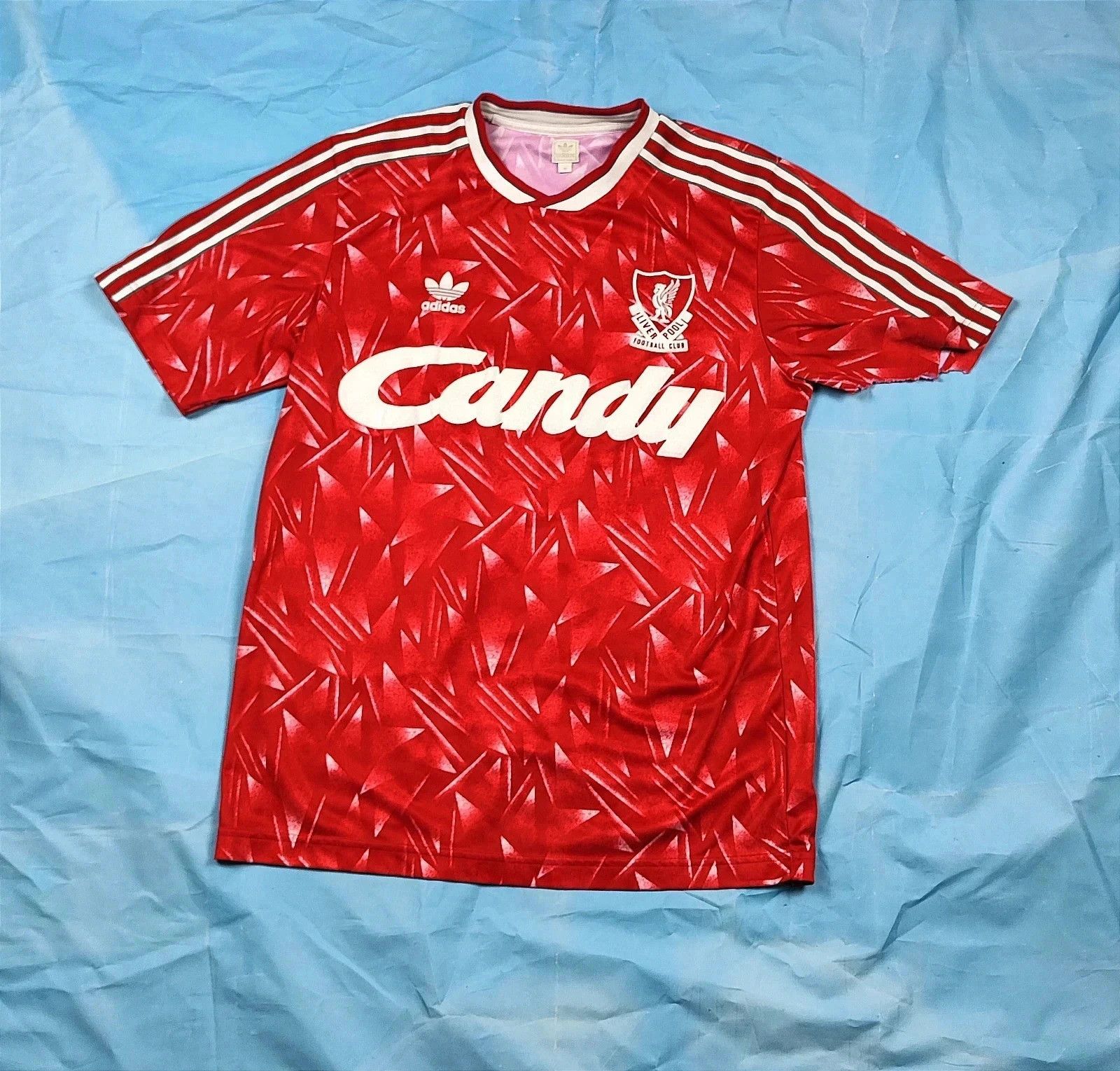 Adidas Vintage Adidas 89' - 90s Liverpool Candy retro sports shirt ...