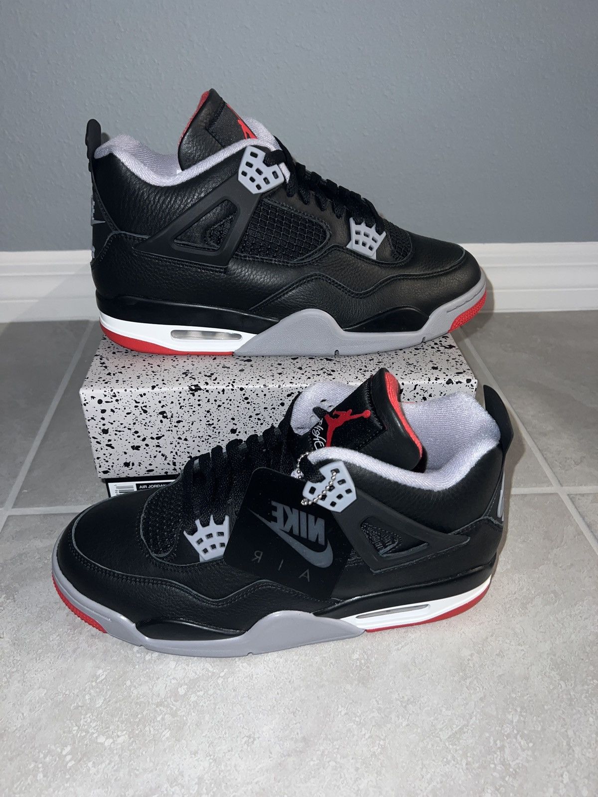 Nike Air Jordan 4s Bred Reimagined | Grailed