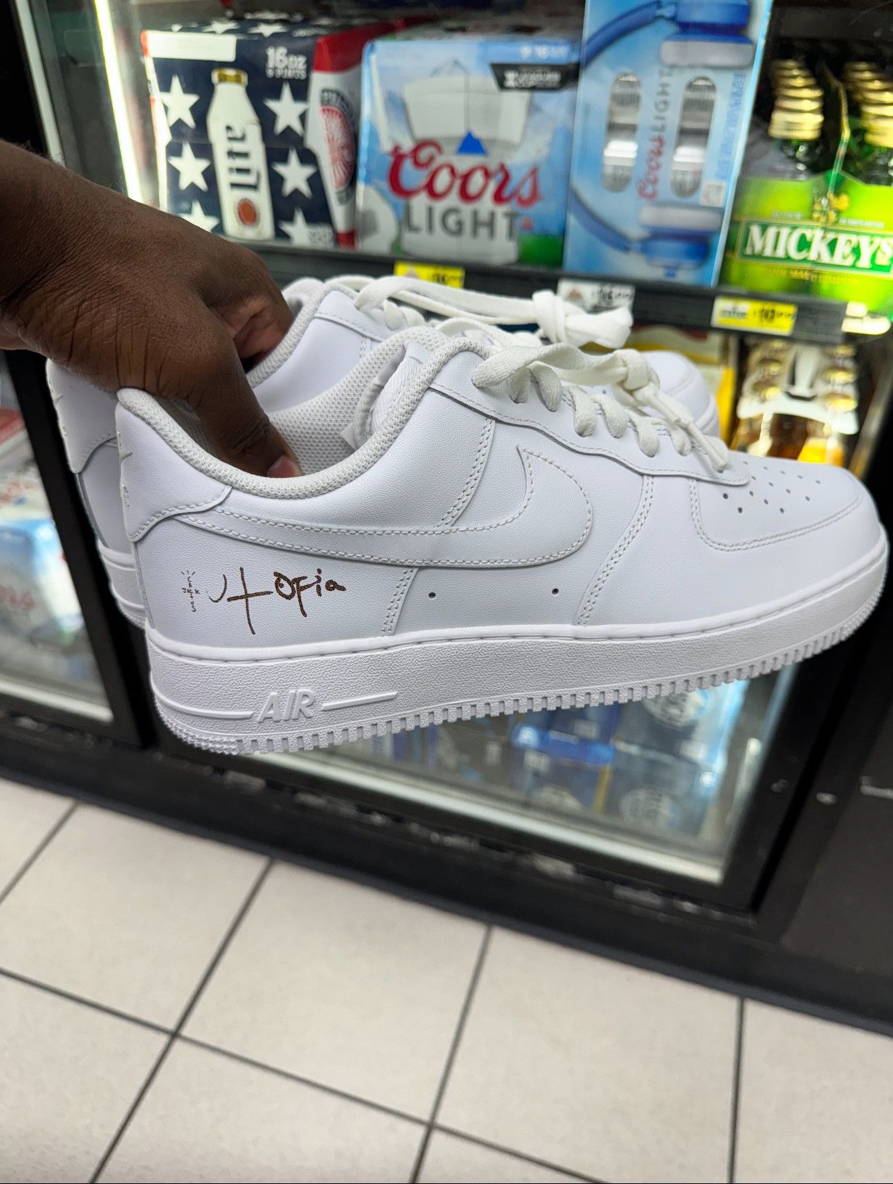 Travis Scott Travis Scott utopia Air Force 1s | Grailed