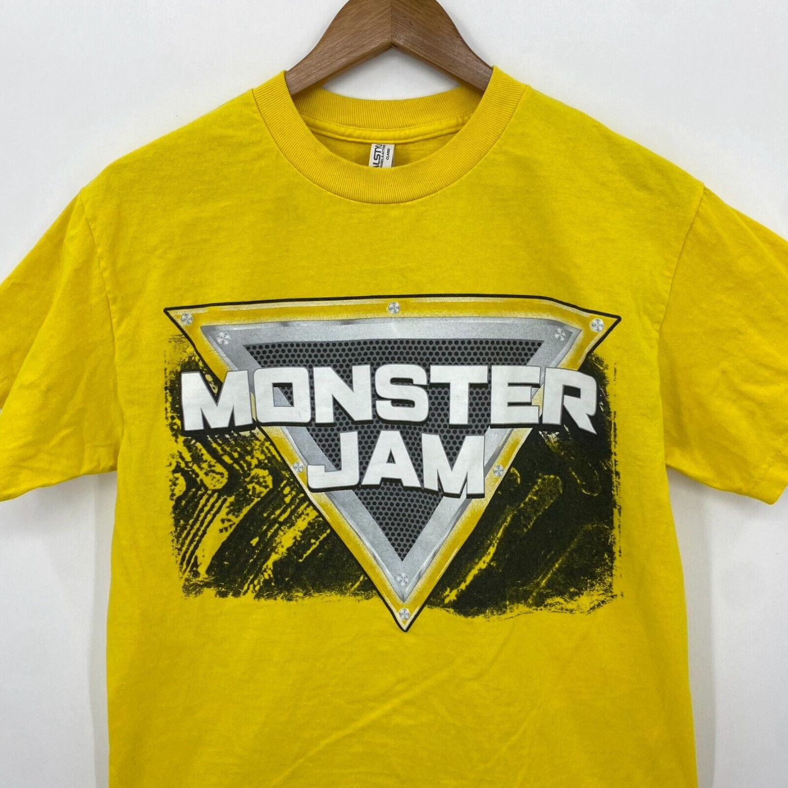Vintage Alstyle T-Shirt Men's M Yellow Monster Jam Logo Short Sleeve ...