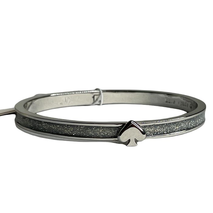 Kate Spade Kate Spade Everyday Spade Glitter Hinged Bangle Bracelet ...