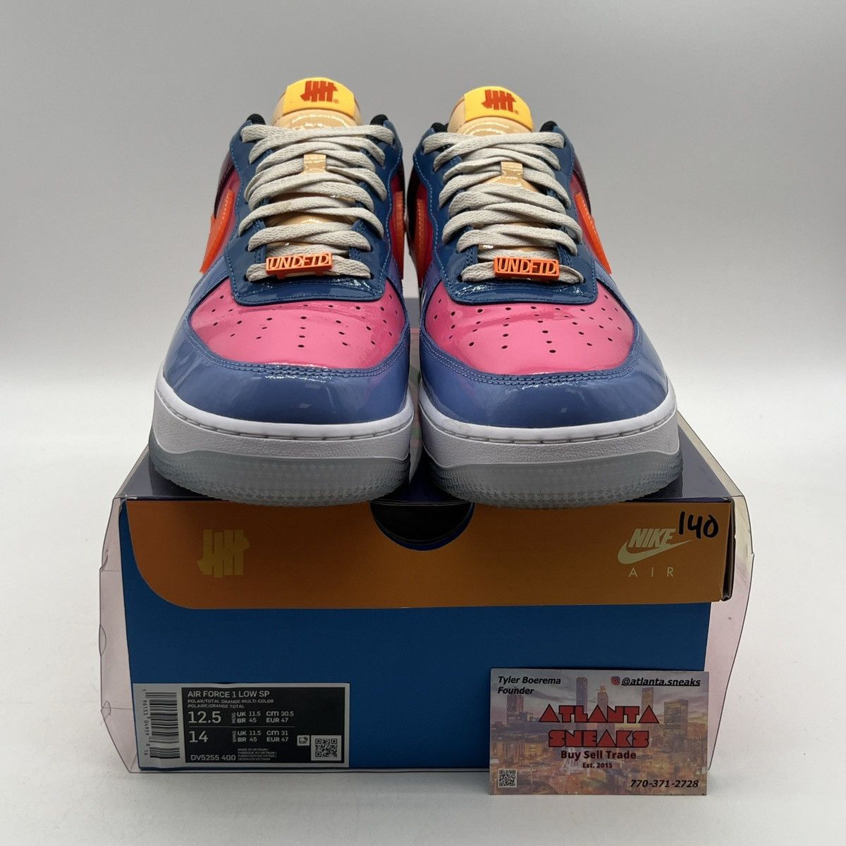Nike Undefeated x air force 1 low total orange | Grailed