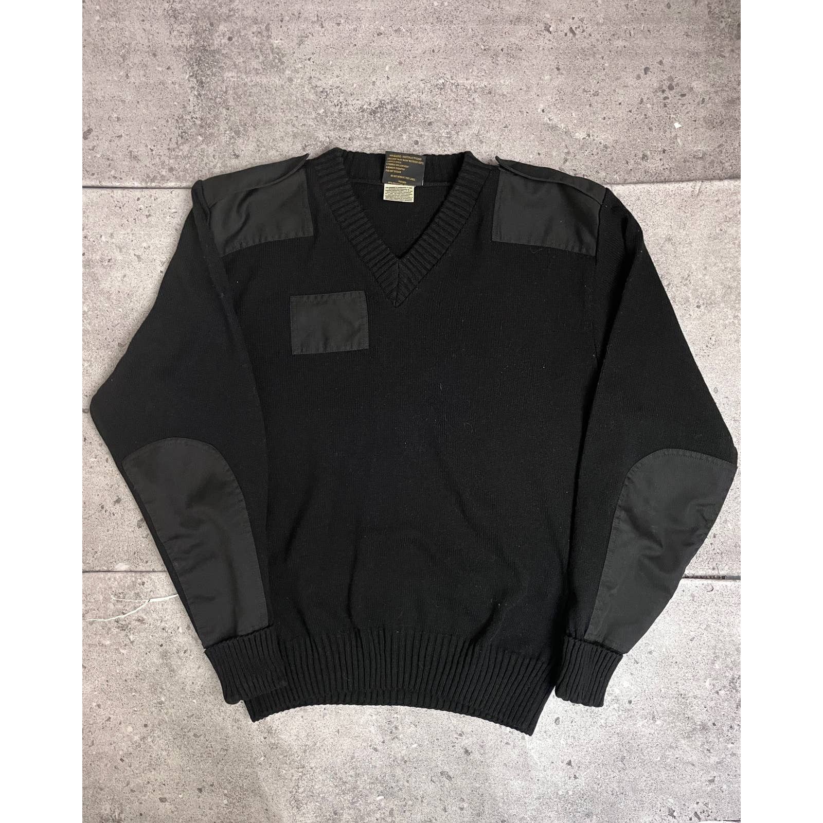 Vintage Black Security Guard Sweater (XL) - 1980s | Grailed