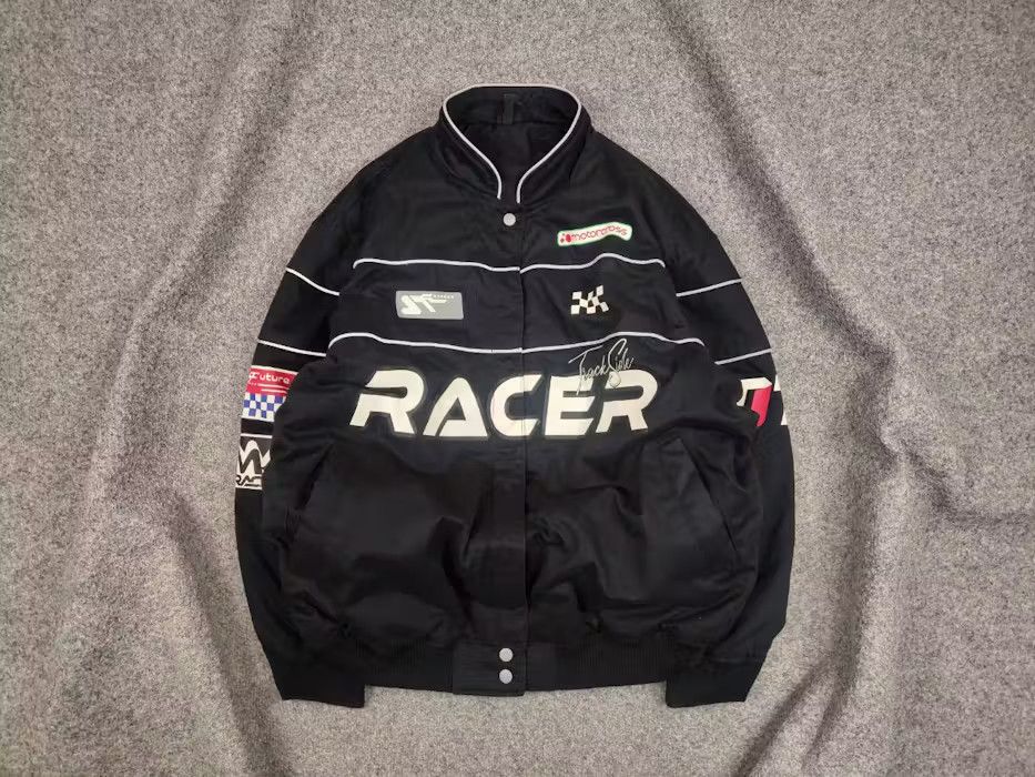 Vintage Vintage Racing Motocross Racer logo gabby Bomber Jacket | Grailed