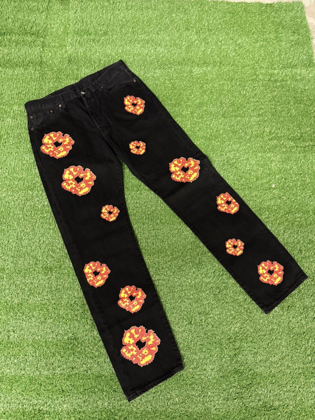 DENIM TEARS Denim Tears x Offset 501 Jeans Black | Grailed