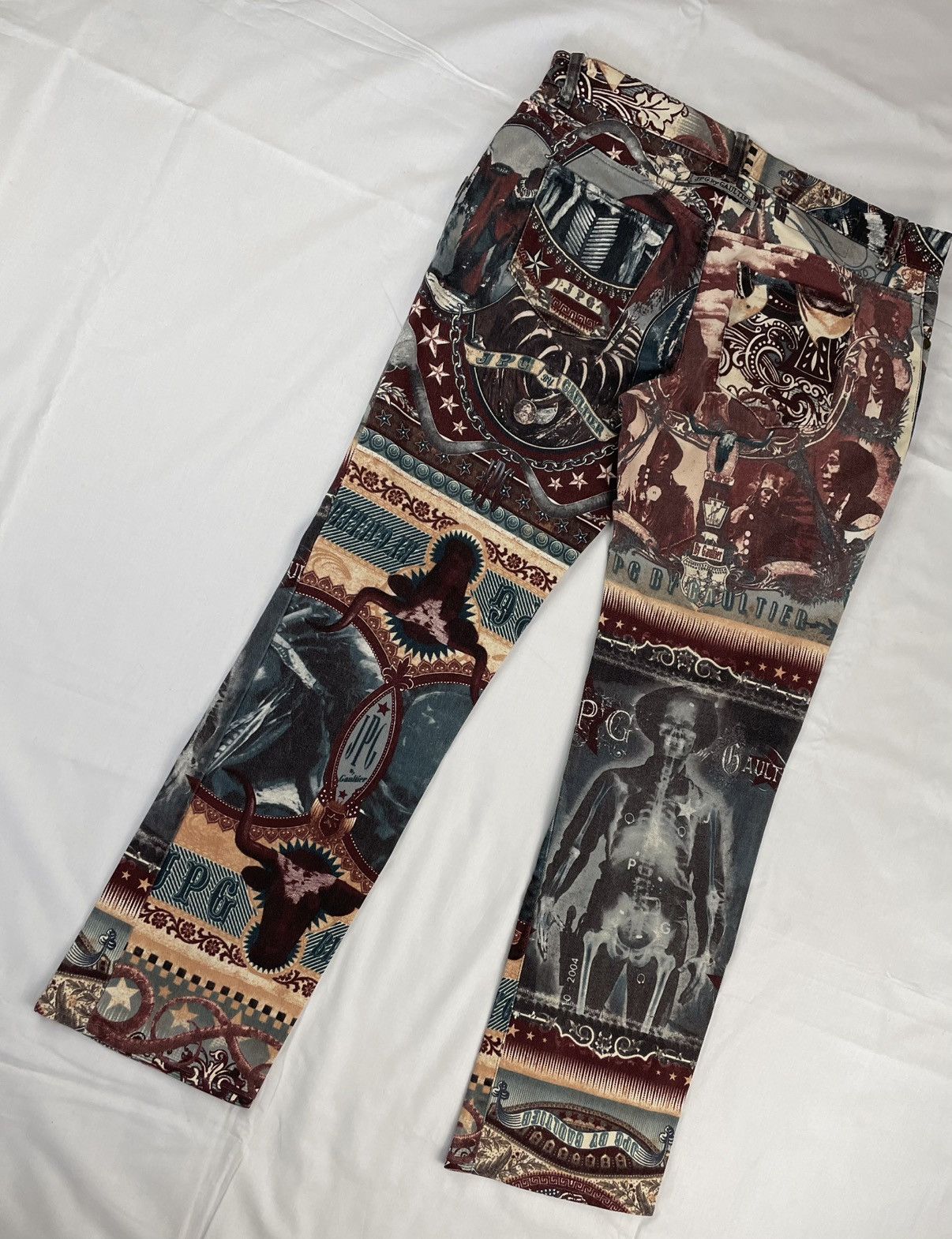 Jean Paul Gaultier AW04 Jean Paul Gaultier Indian X-ray Skeleton Pants ...
