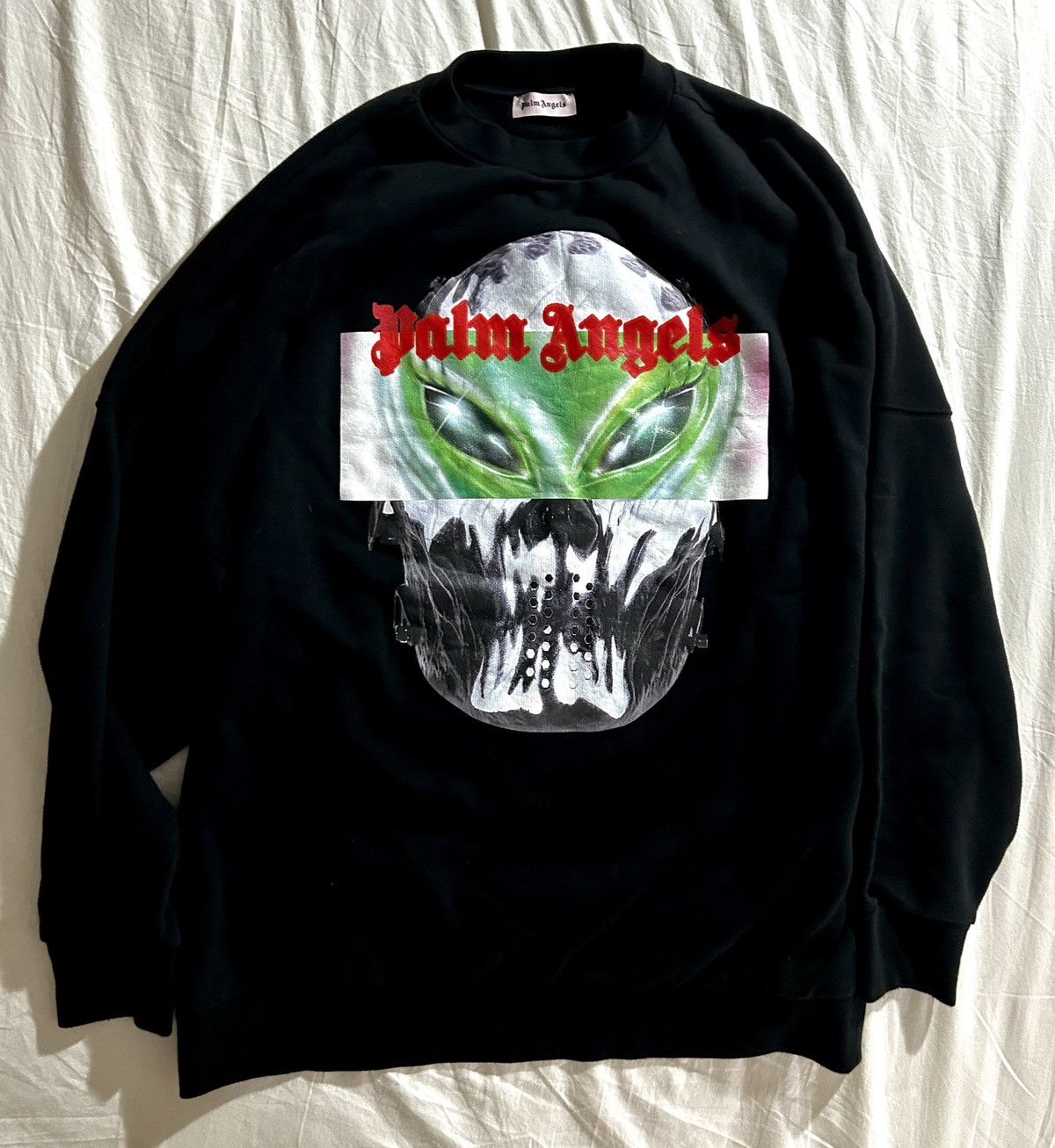 Hype Palm Angels "ALIEN CREW" PRINT SWEATSHIRT | Grailed