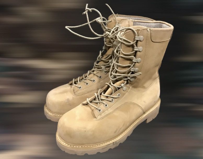 Military × Vintage Vintage Military Suede Desert Sand Boots | Grailed
