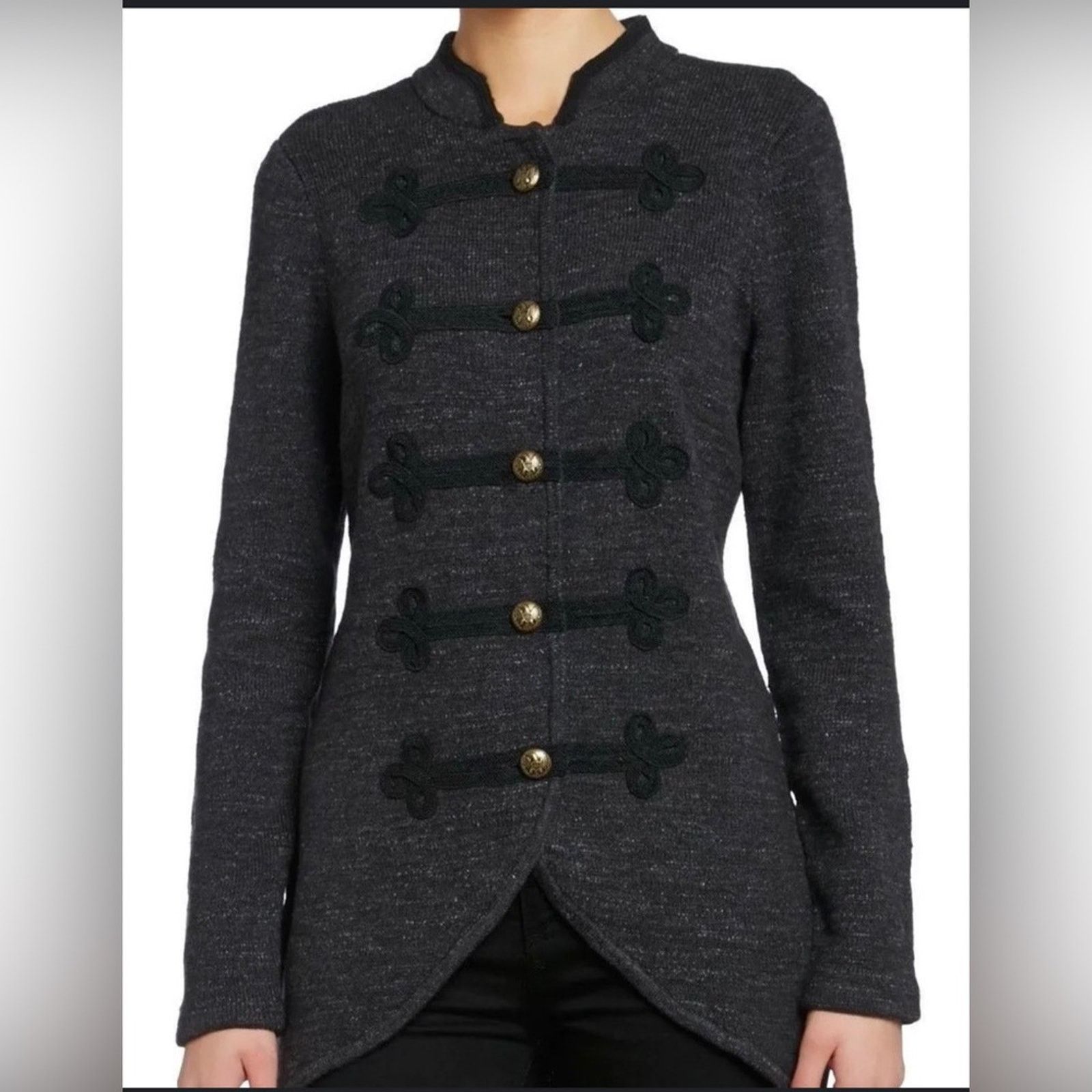 Ralph Lauren Ralph Lauren Cadet Military Style Sweater Jacket gold ...