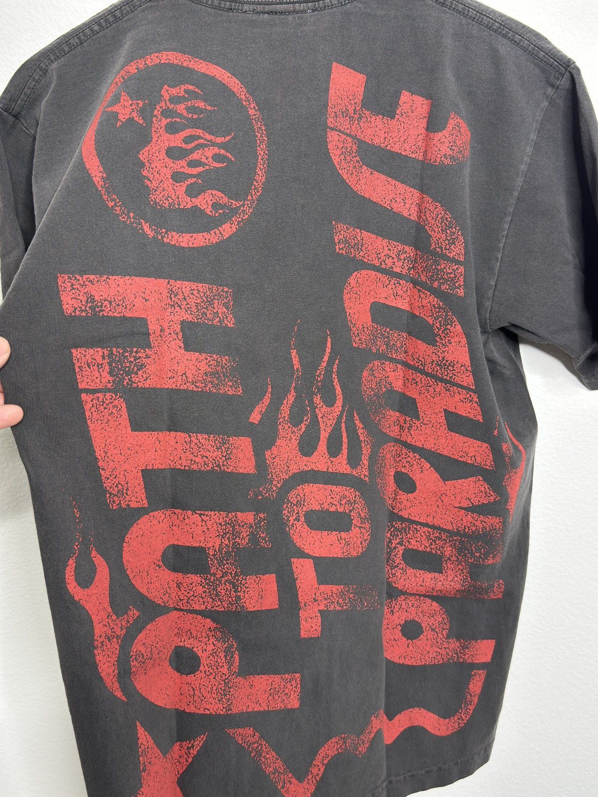 HELLSTAR Hellstar Studios Jesus Emblem Tee Vintage Black | Grailed