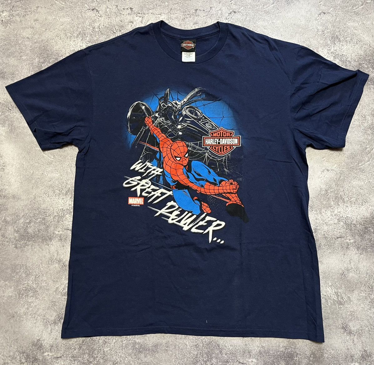 Harley Davidson Harley Davidson x Marvel Spider Man tee shirt | Grailed
