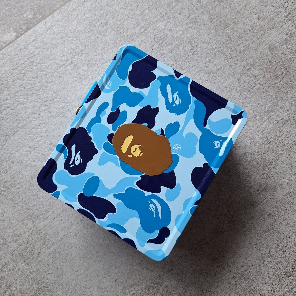 Bape A Bathing Ape BAPE VIP ABC Camo Storage Lunch Tin Box | Grailed