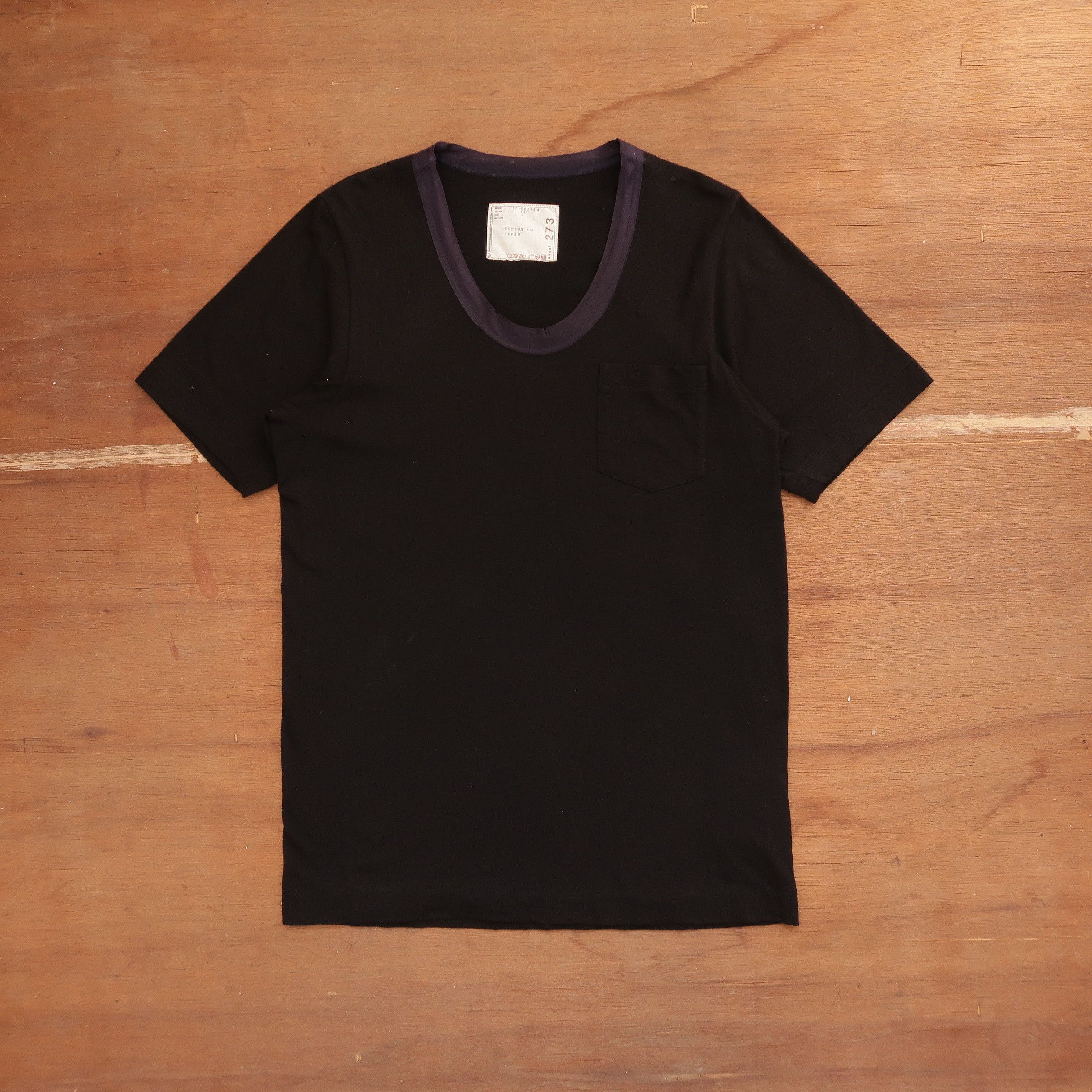 Japanese Brand × Sacai × Streetwear Sacai 273 Black Pocket Cupro Collar ...