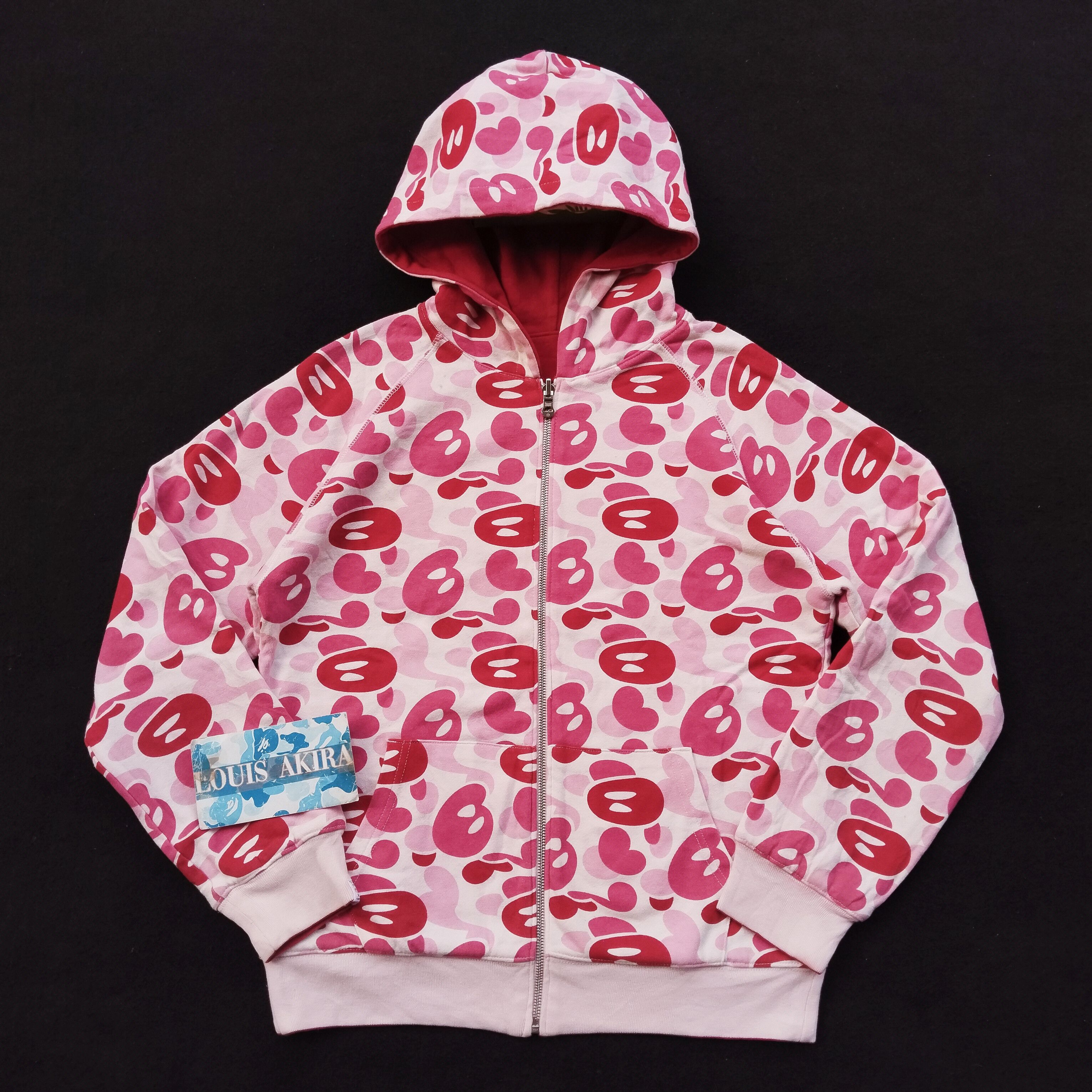 Bape 2006 Baby Milo Pink Camo Reversible Zip Hoodie | Grailed