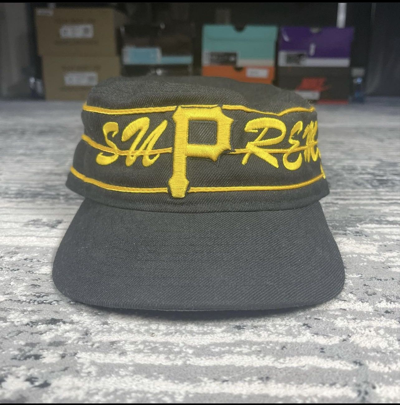 New Era × Supreme For Sale: Supreme x New Era Pirates Fitted Cap from ...