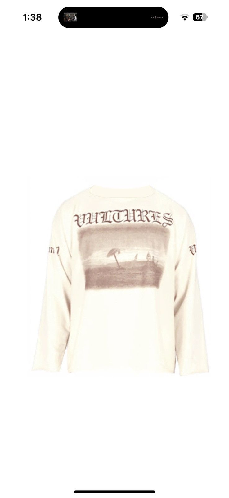 Kanye West Yzy Vultures Album Long Sleeve | Grailed