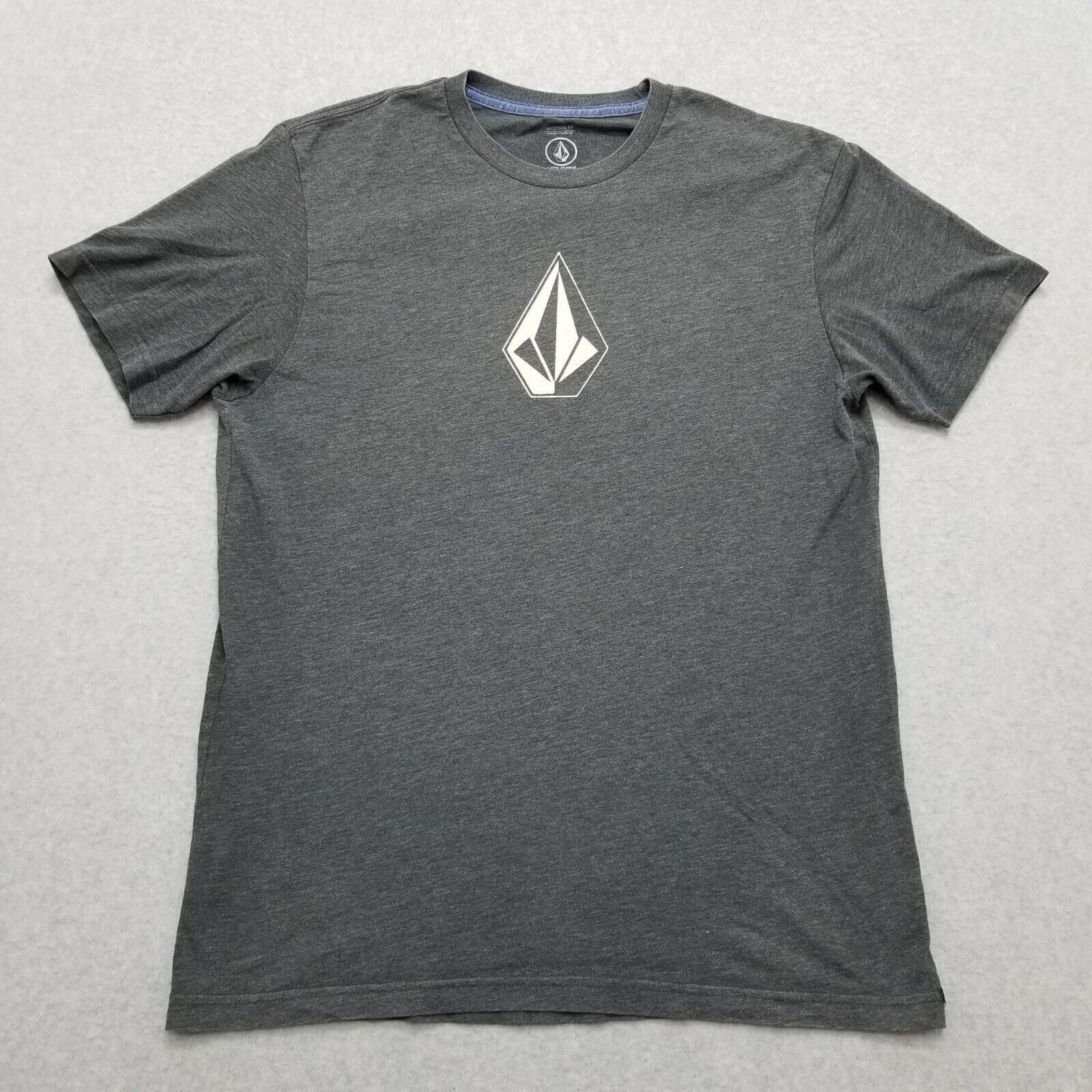 Volcom Volcom Shirt Mens Large Gray Short Sleeve Crew Neck Logo | Grailed
