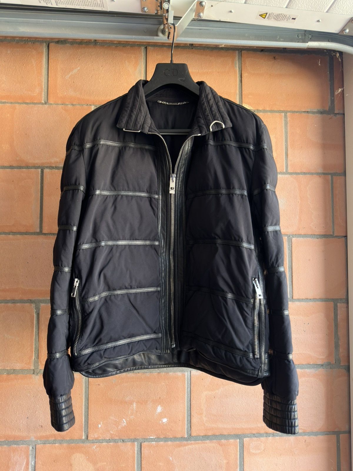 Dior Dior Homme AW04 “VOTC” Leather Trimmed Puffer Jacket | Grailed