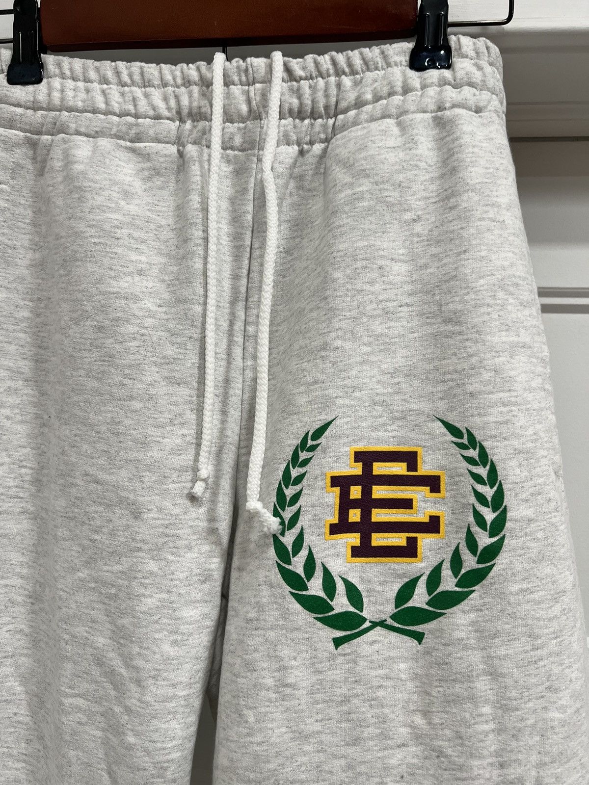 Eric Emanuel Eric Emanuel Crest Logo Grey Sweatpants large | Grailed