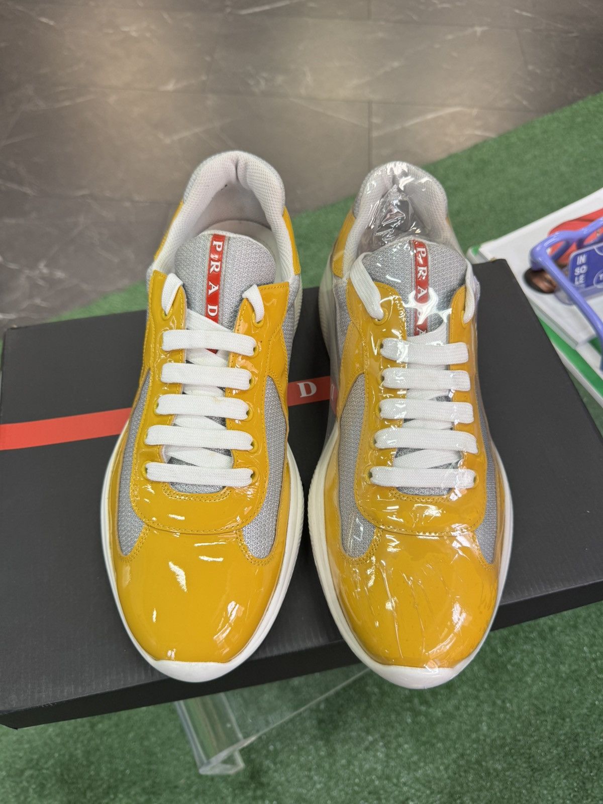 Prada Prada America Cups “Yellow/Silver” | Grailed
