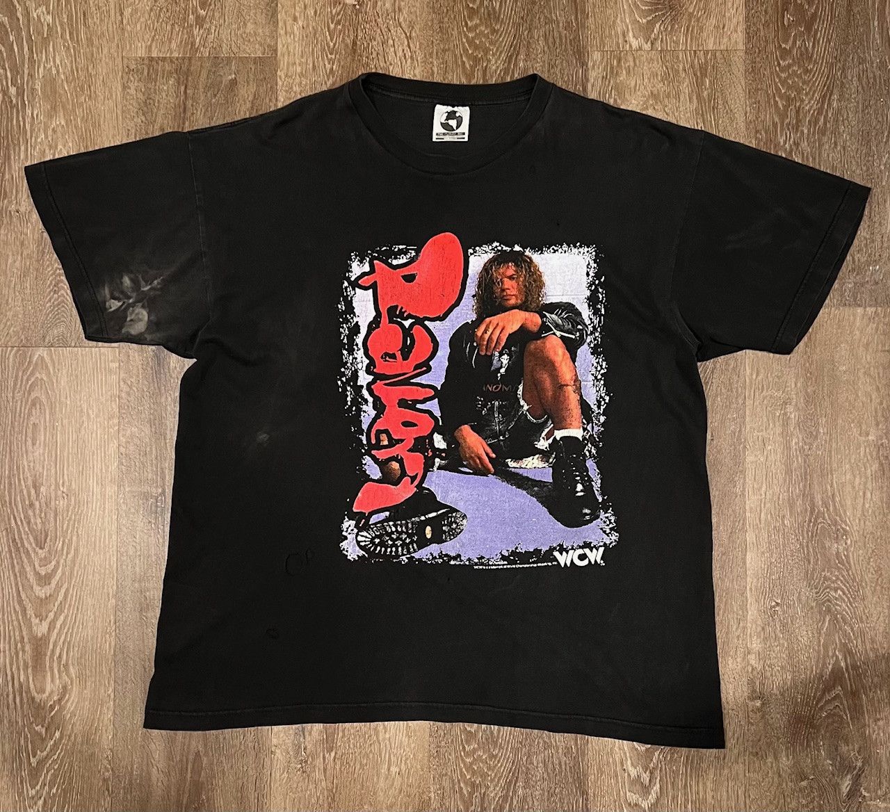 Vintage × Wwe × Wwf Vintage 1998 WCW WWE Raven Wrestling T-Shirt Size ...