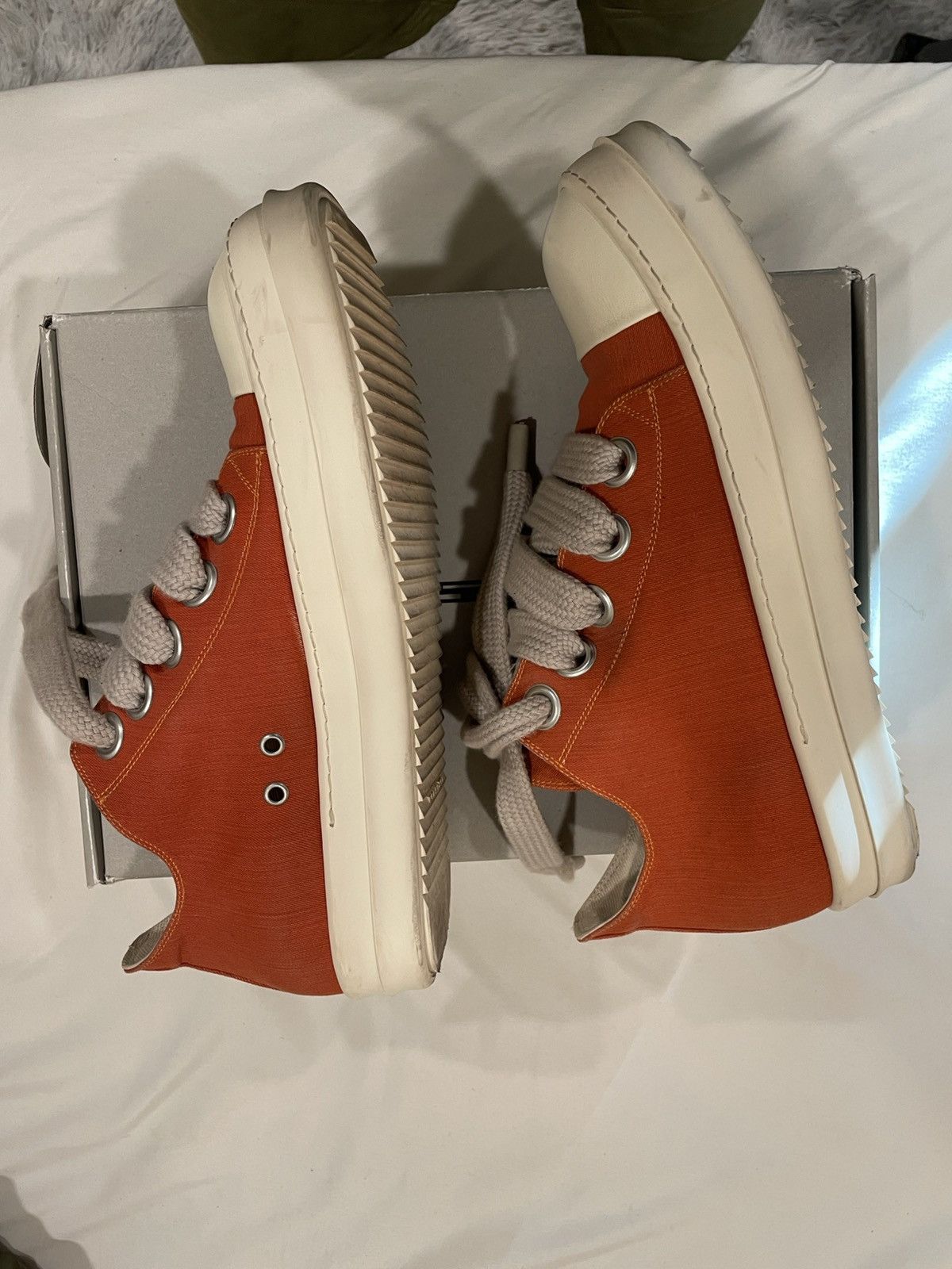 Rick Owens × Rick Owens Drkshdw Rick Owens Low sneakers Chunky laces ...