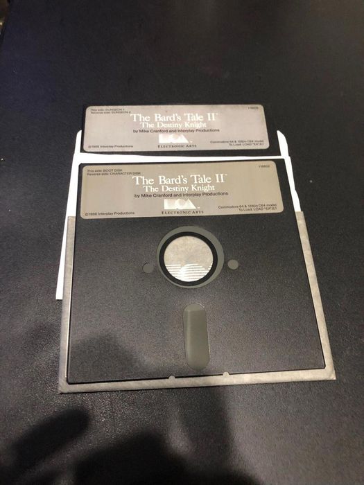Designer Bard's Tale II Destiny Knight Disk Commodore 64 C64 Floppy ...