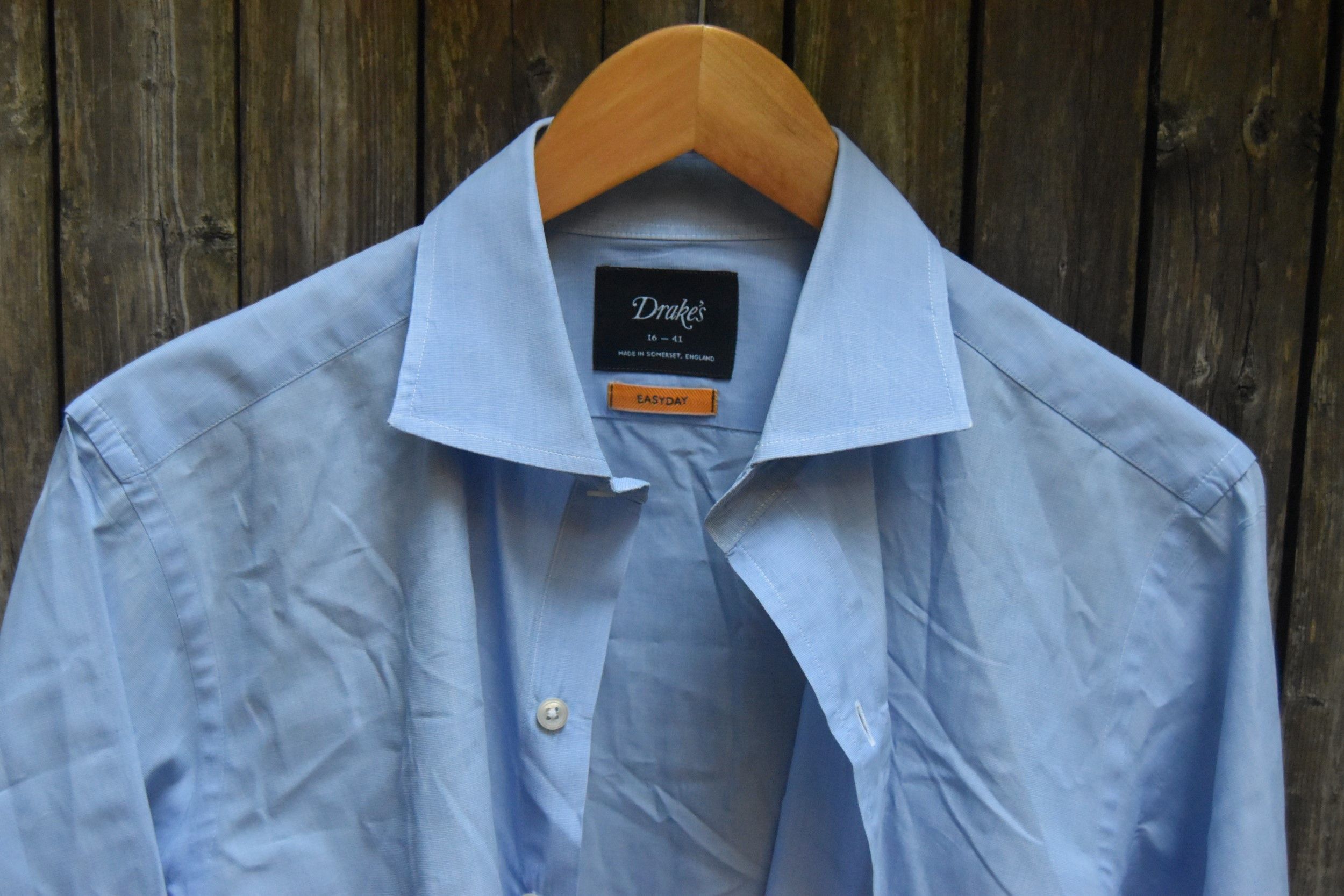 Drakes Drake's easyday light blue poplin button-down shirt | Grailed