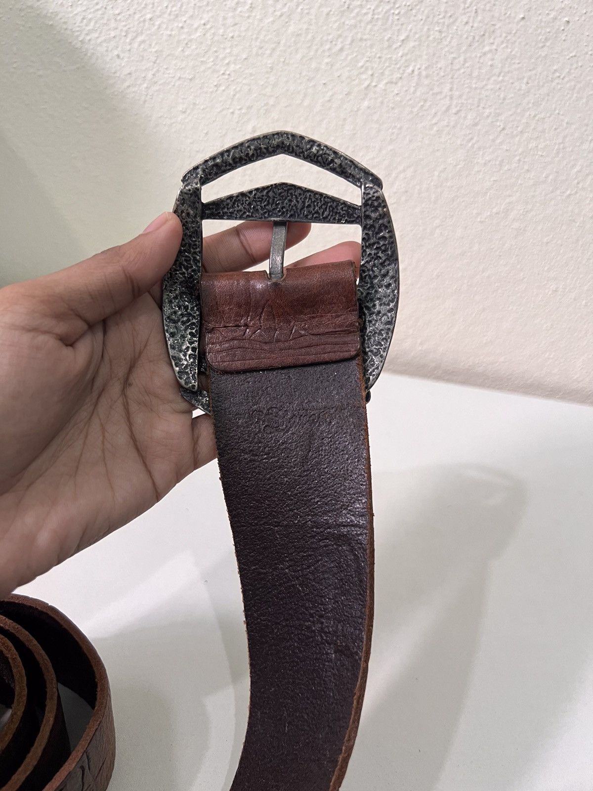 Japanese Brand Japanese Brand Leather Rare Design Buckle Belt | Grailed