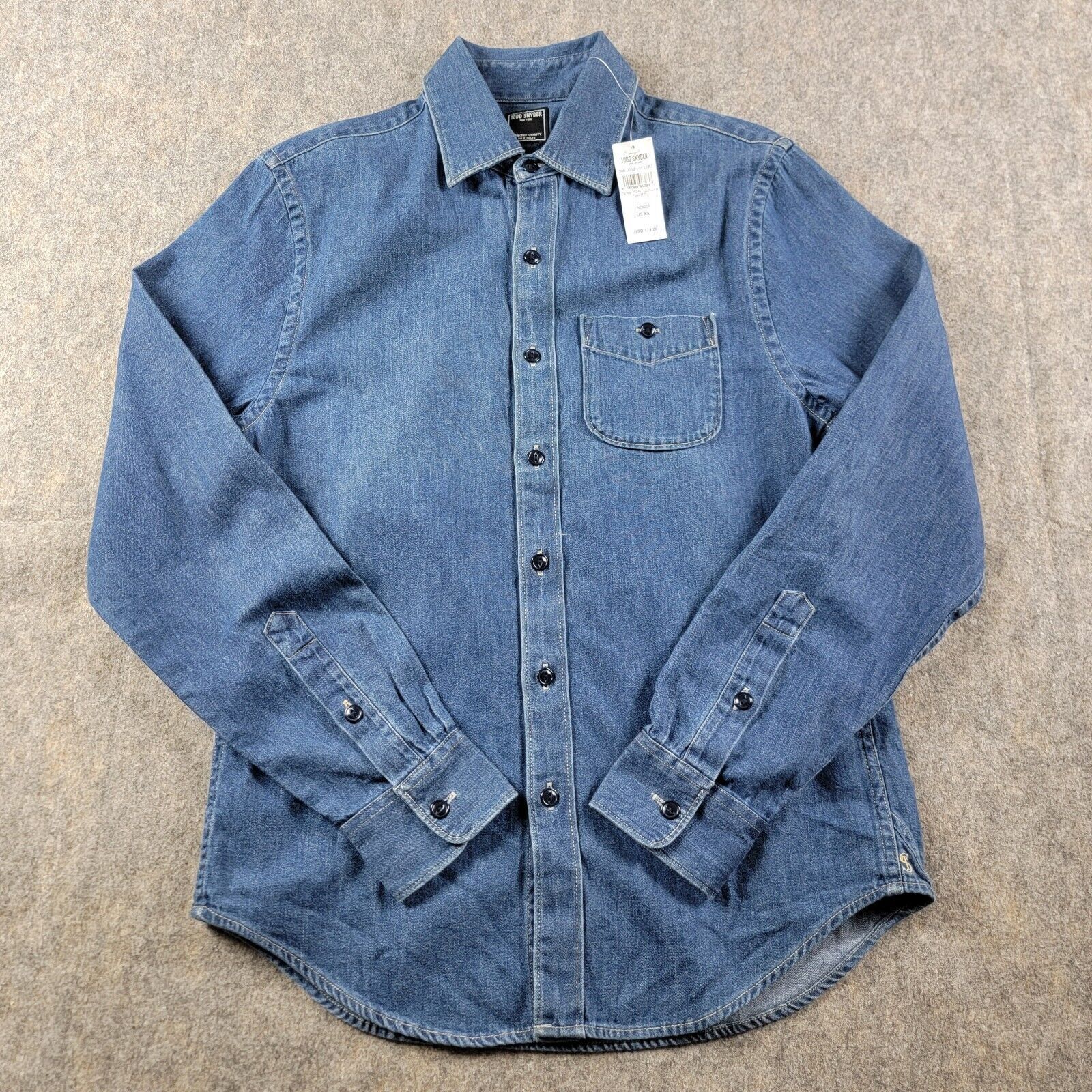 Todd Snyder Todd Snyder Point Collar Denim Button Down Shirt **Read ...