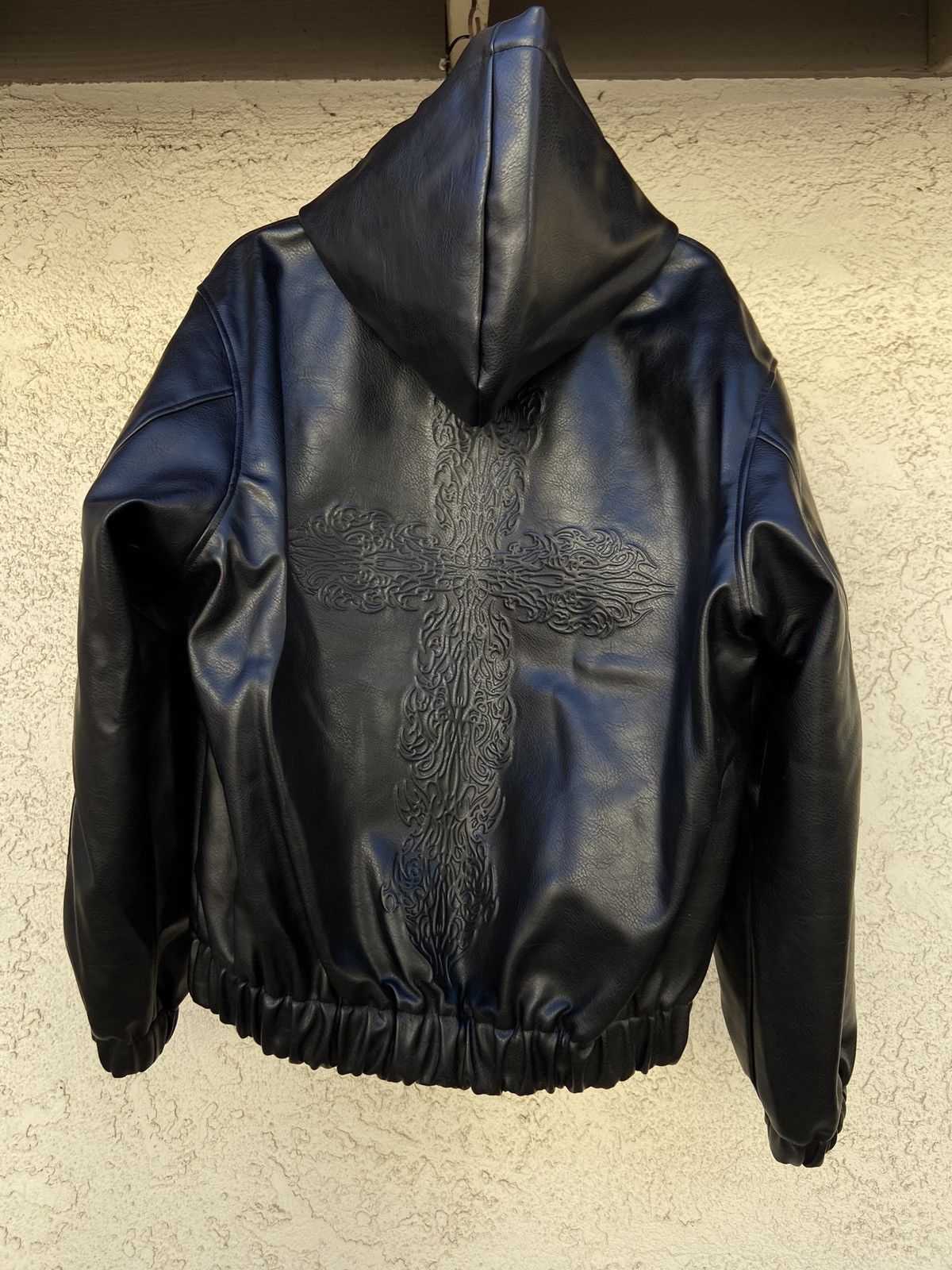 Luxury × Streetwear Curse Leather Hooded Bomber Jacket | Grailed