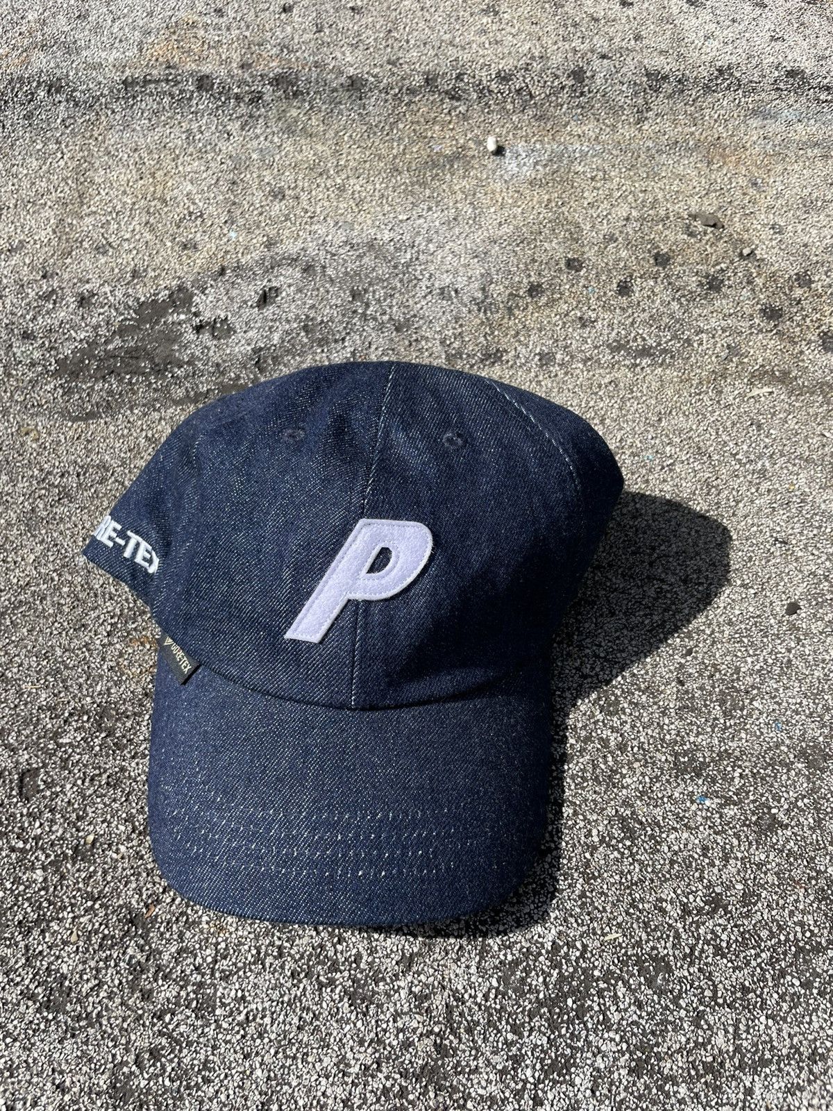 Palace Palace denim P 6 panel hat | Grailed