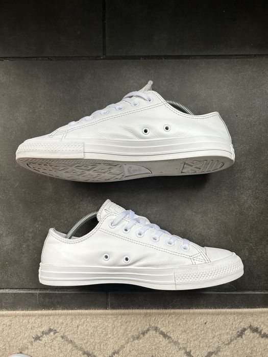 Converse Chuck Taylor All Star White Leather | Grailed
