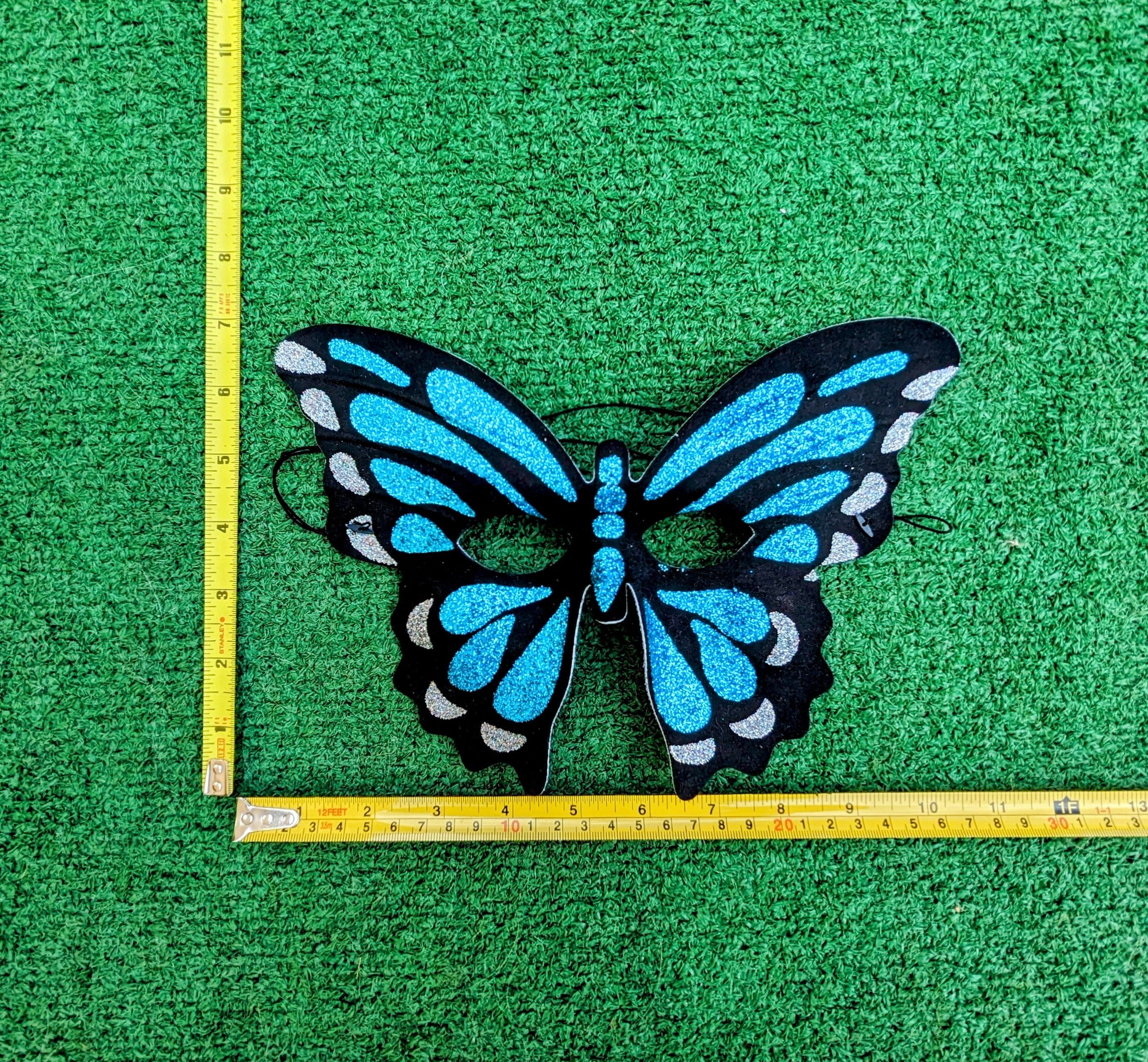 Custom Glitter Monarch Butterfly Mask Mardi Gras Costume Masquerade ...