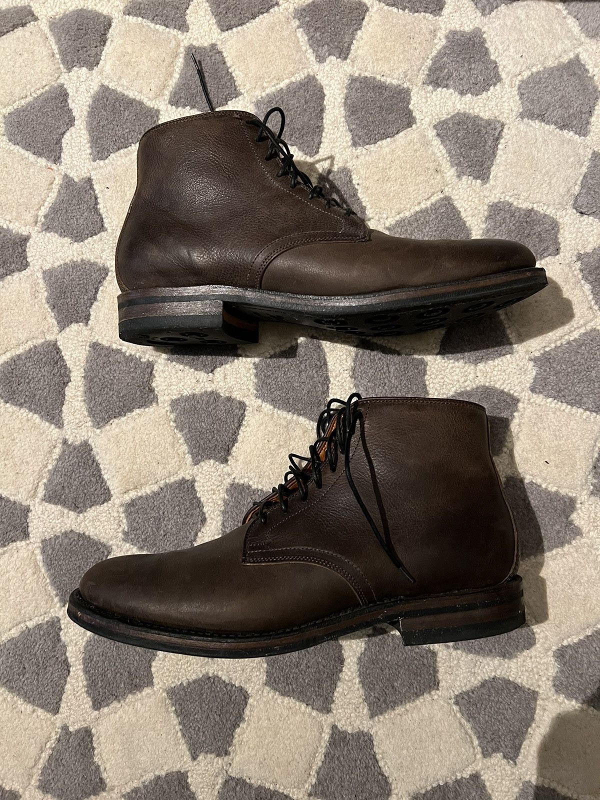 Viberg Viberg Derby Boot Dust Calfskin (grey/brown) 2020 Last | Grailed