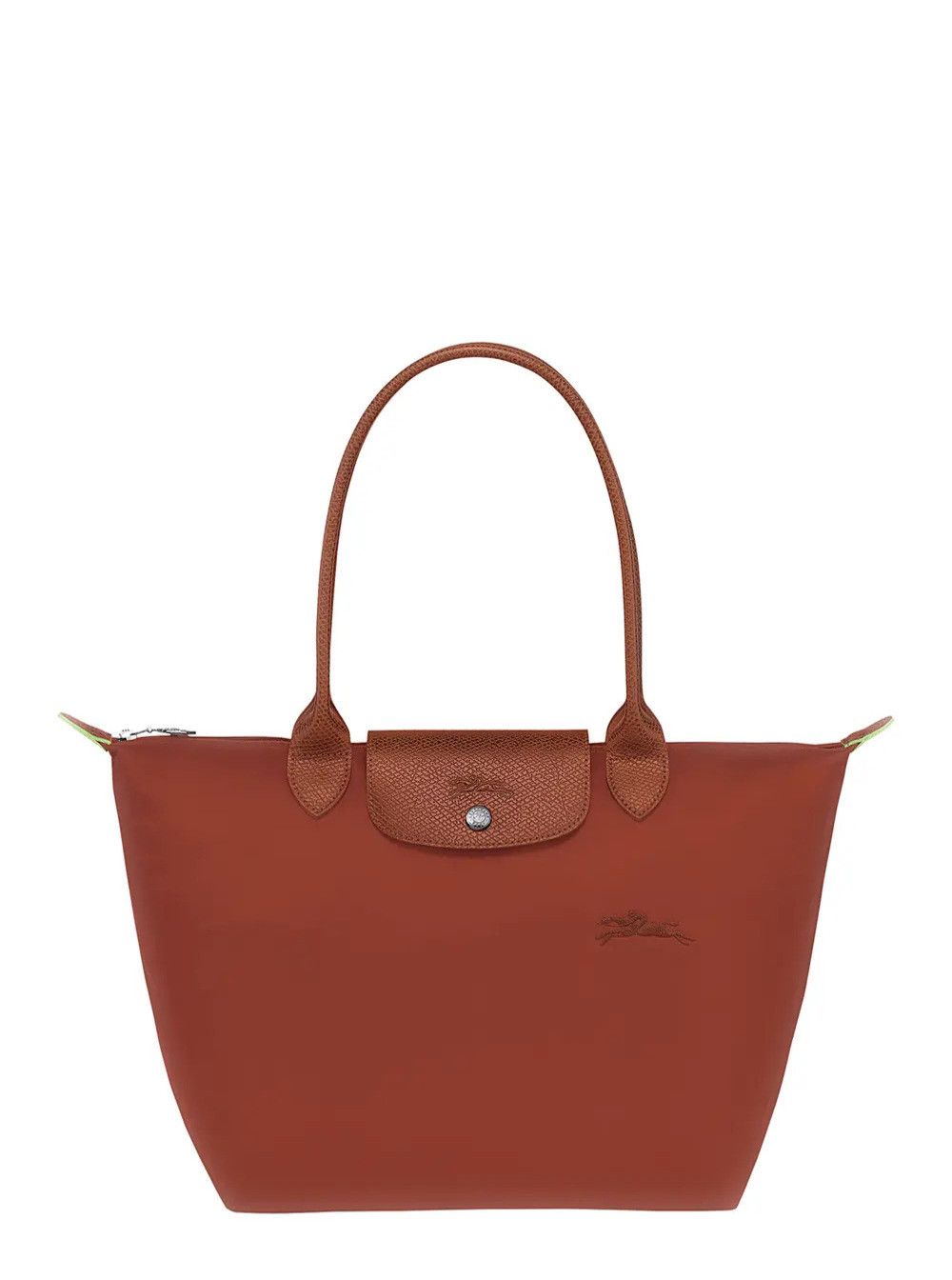 Longchamp 'Le Pliage Energy M' Brown Tote Bag with Engraved Logo in ...