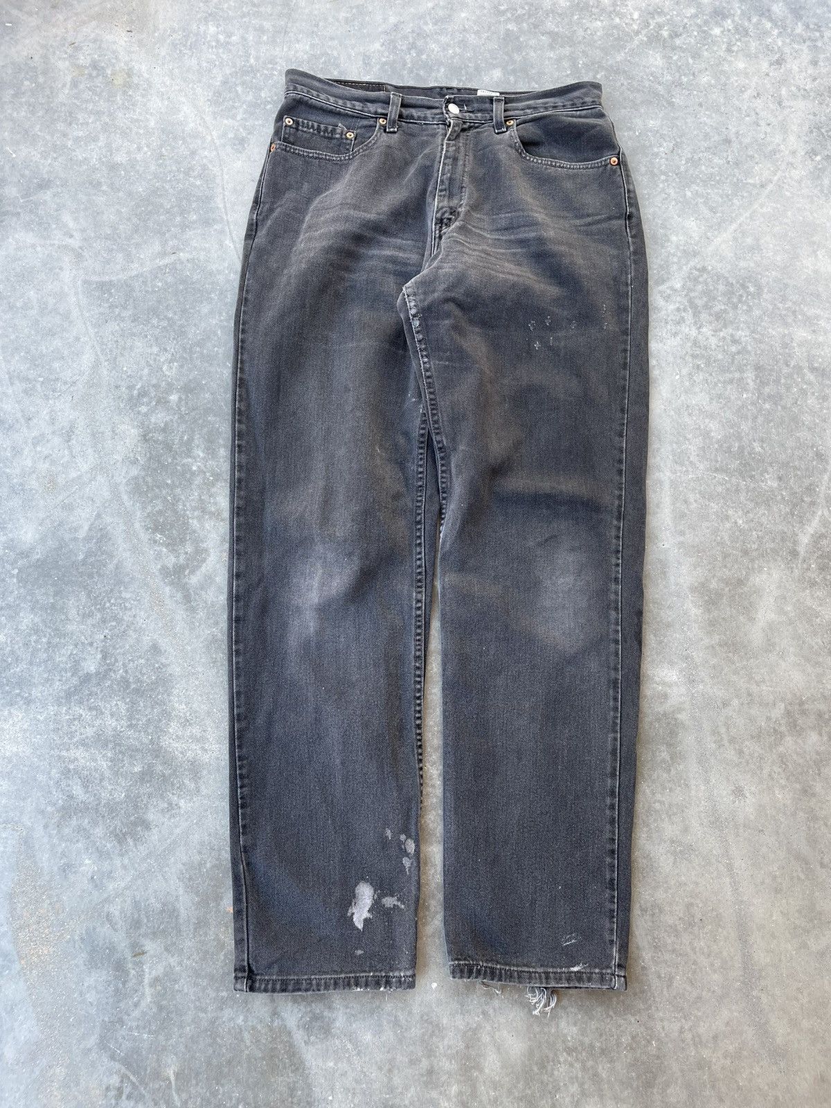 Levi's × Streetwear × Vintage Vintage Faded Black Levi's 550 Denim Jeans | Grailed