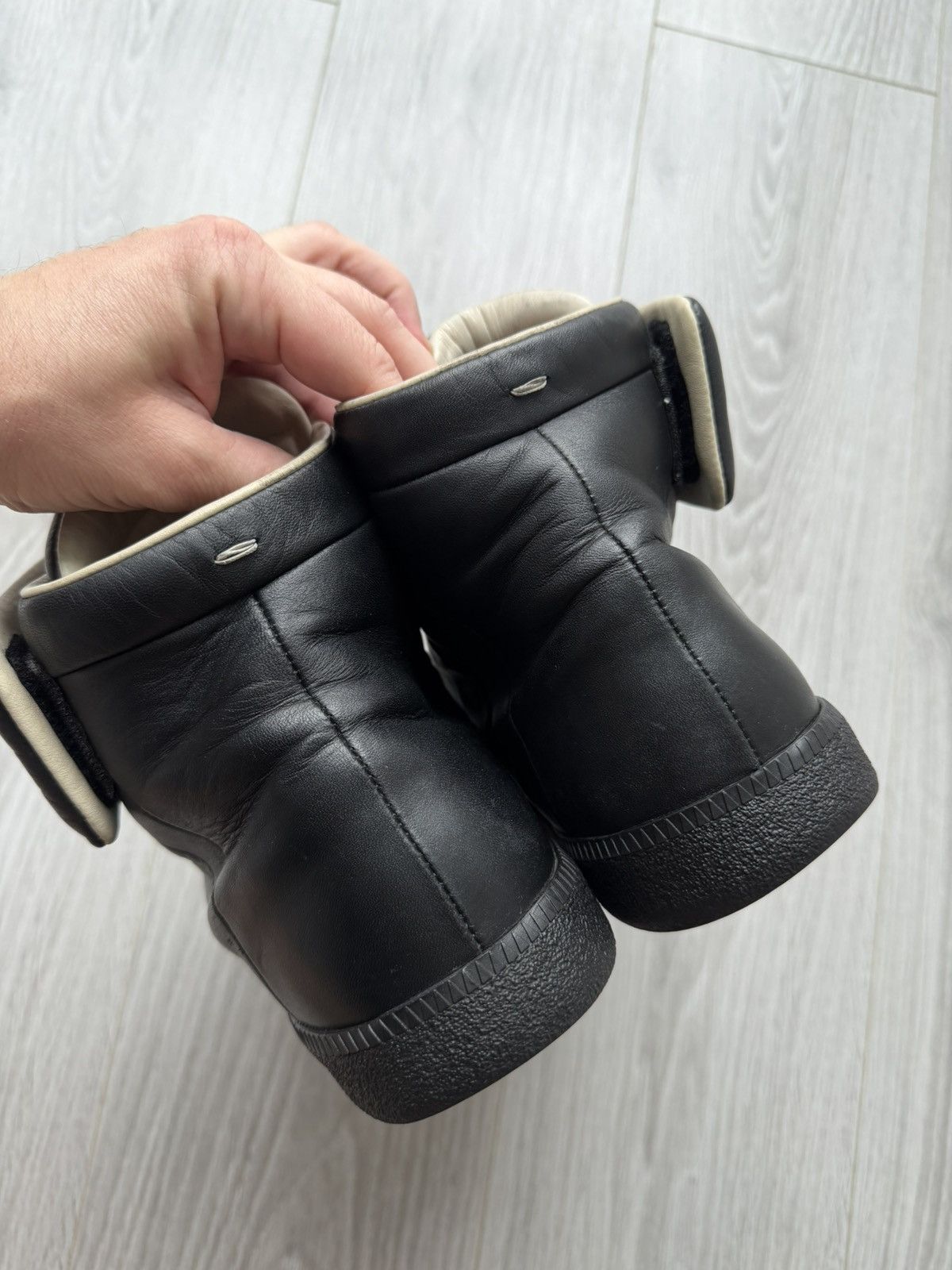 Maison Margiela Maison Margiela Future High Top Sneakers Black Leather ...