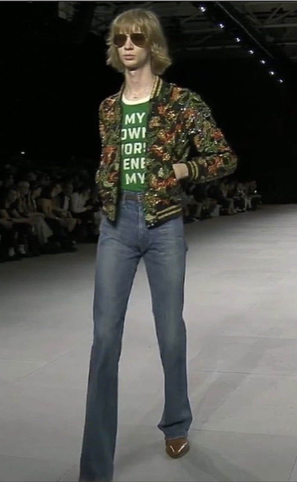 Celine My Own Worst Enemy Tee in Green | Grailed