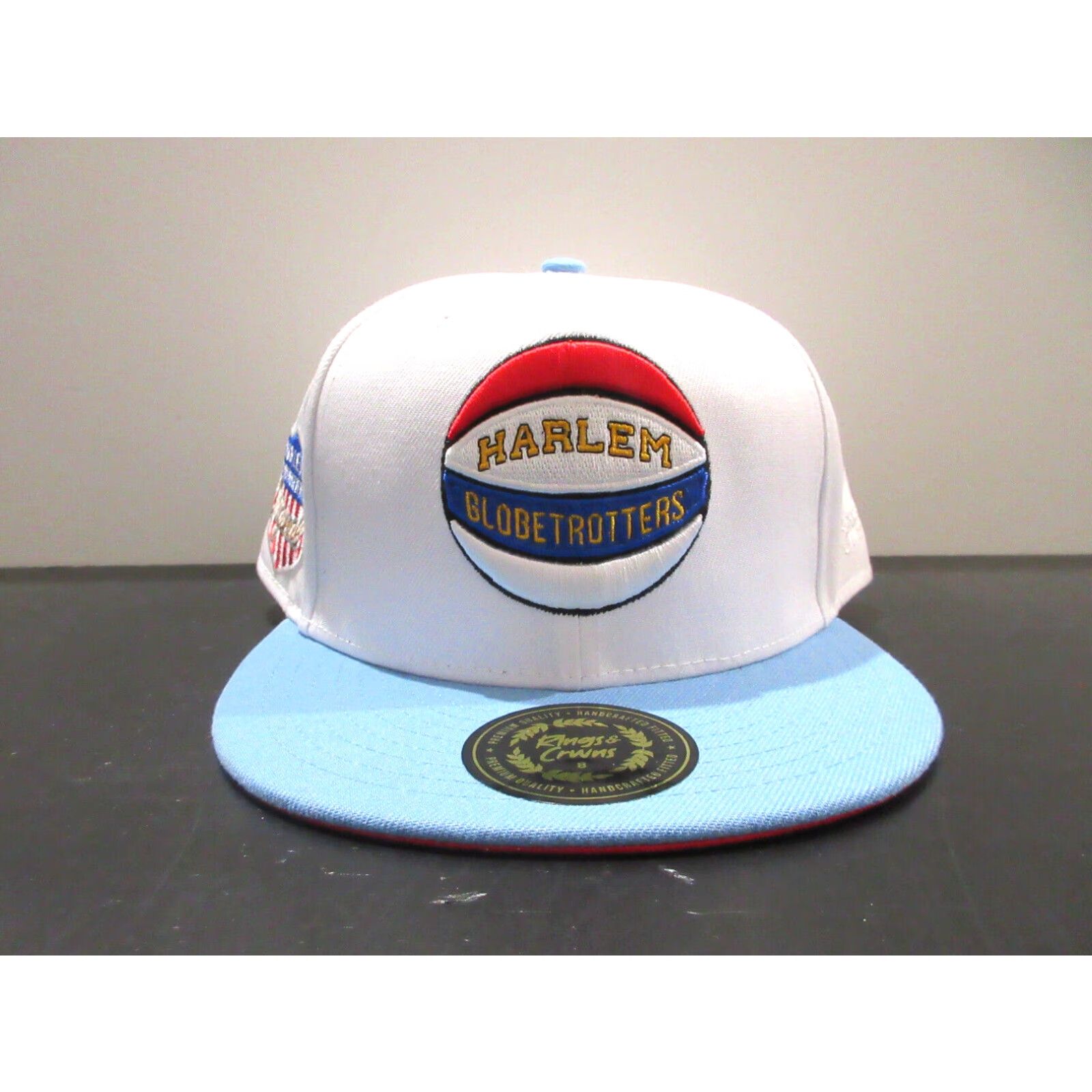 Vintage Authentic White and Blue New York Basketball Harlem ...
