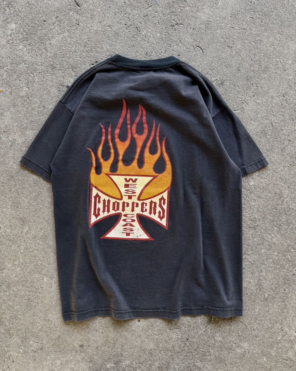 West Coast Choppers Vintage West Coast Choppers Fire Flames | Grailed